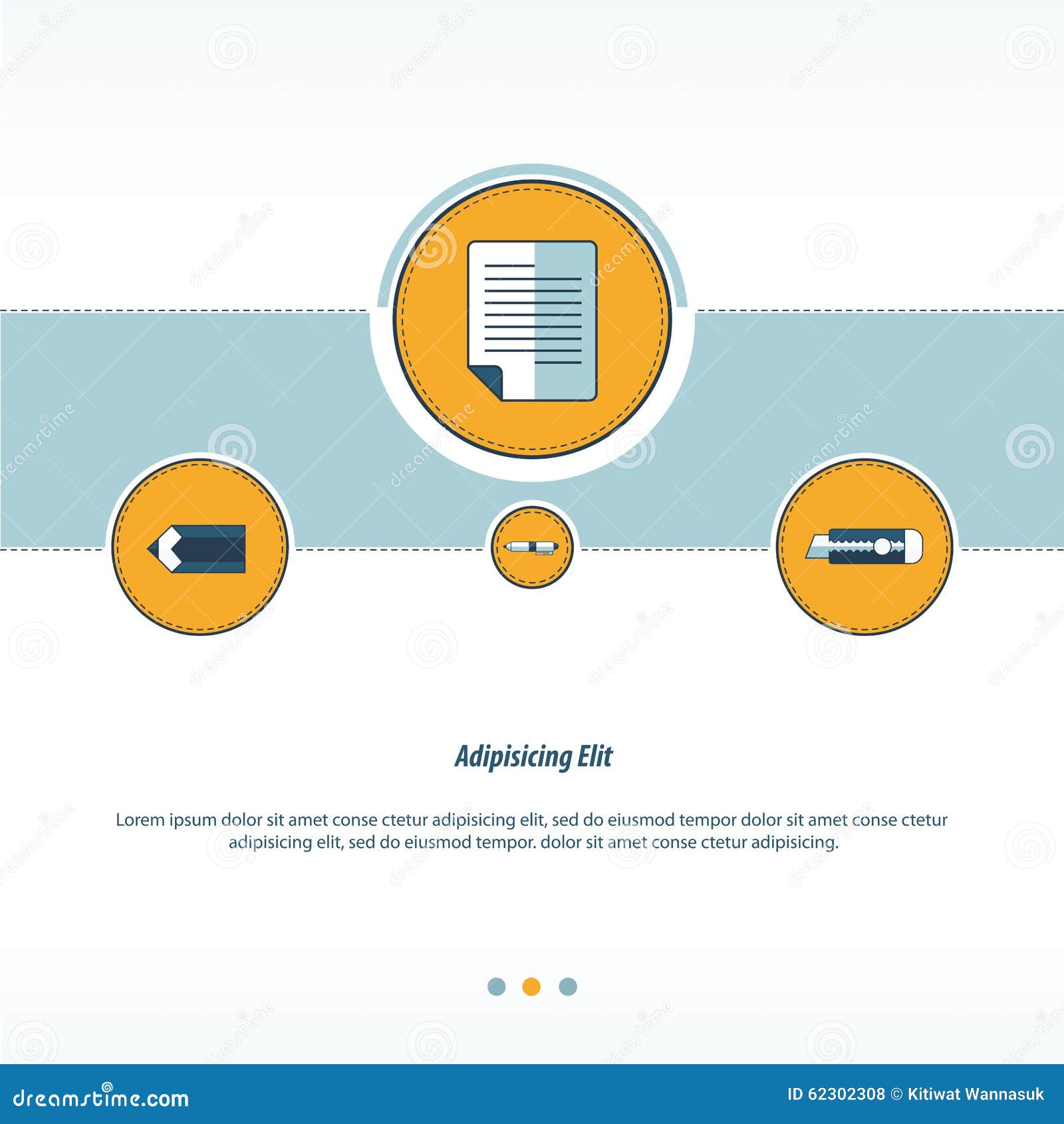 Document Paper Concept Design Stock Vector - Illustration of internet ...