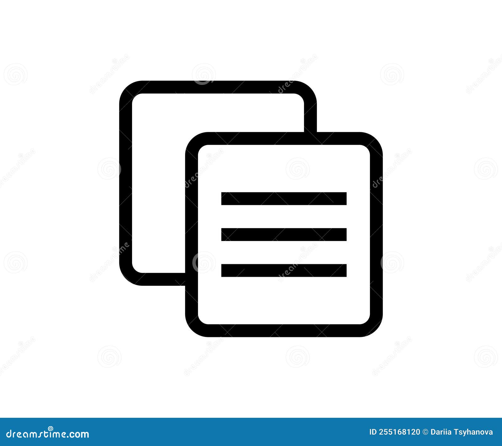 Document, Paper, File Copy Paste Text Logo Design. Drag and Drop Linear ...