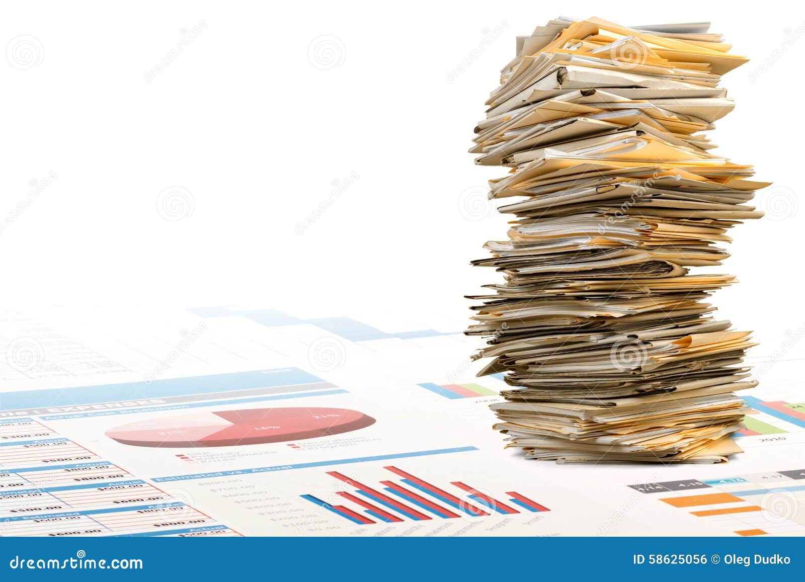 Document stock photo. Image of business, stack, paper - 58625056