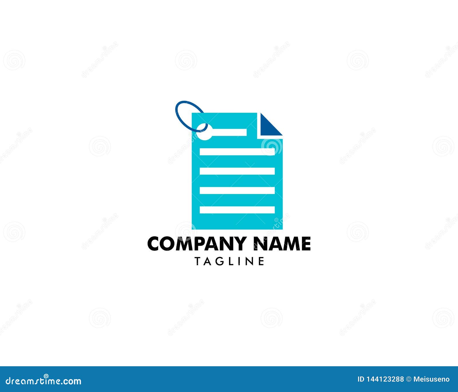 Document or Paper Sheet Logo Design Stock Vector - Illustration of ...