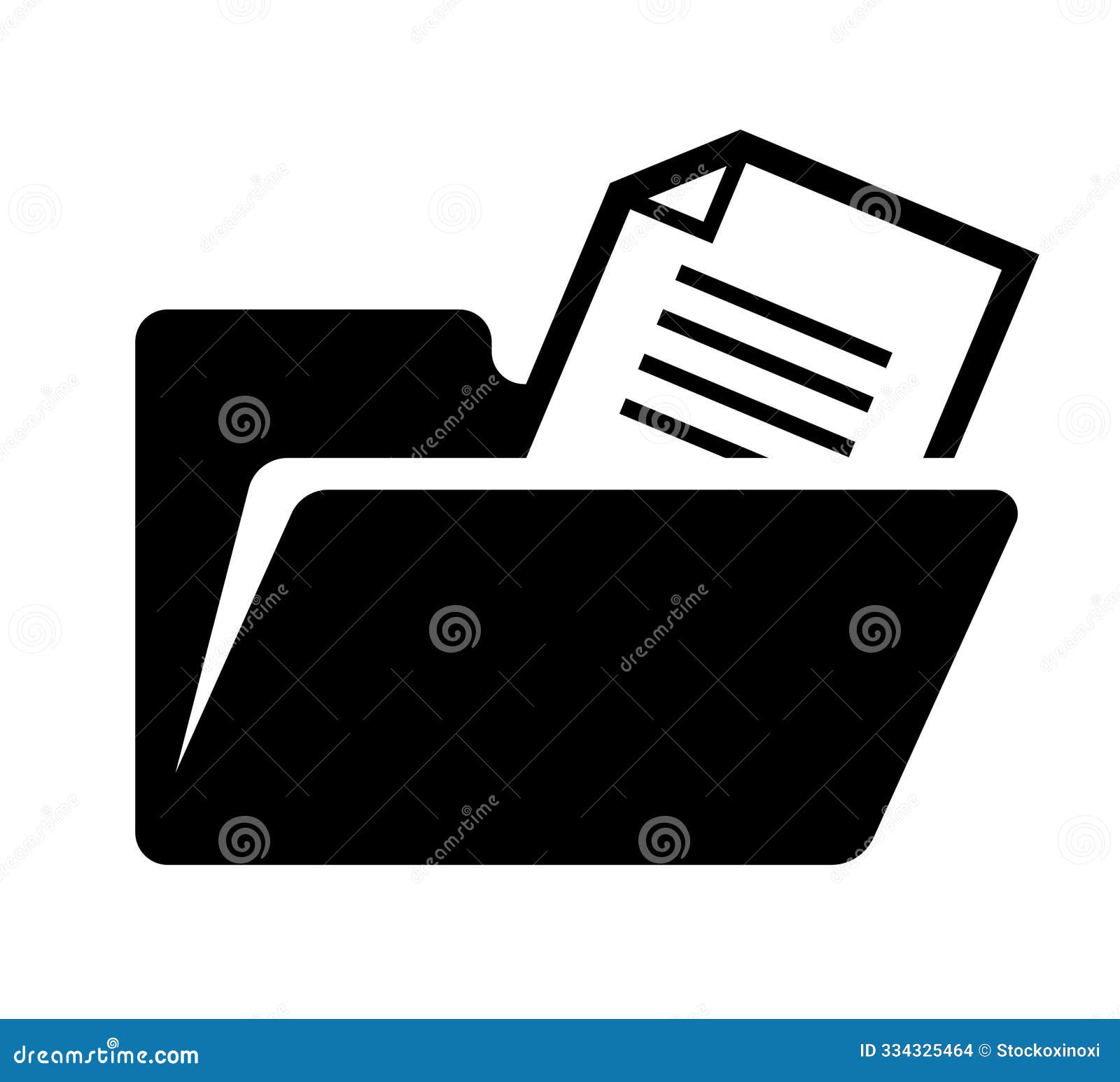 Document Papers Pile Line Icon, Outline Vector Sign, Linear Style ...