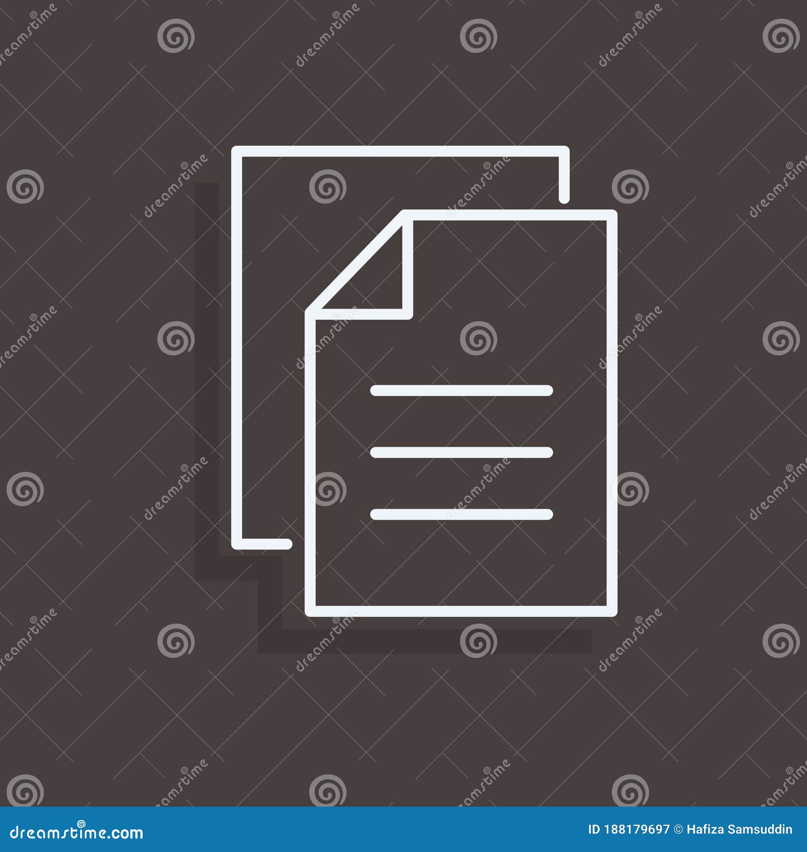 A Document Papers Illustration. Stock Vector - Illustration of ...