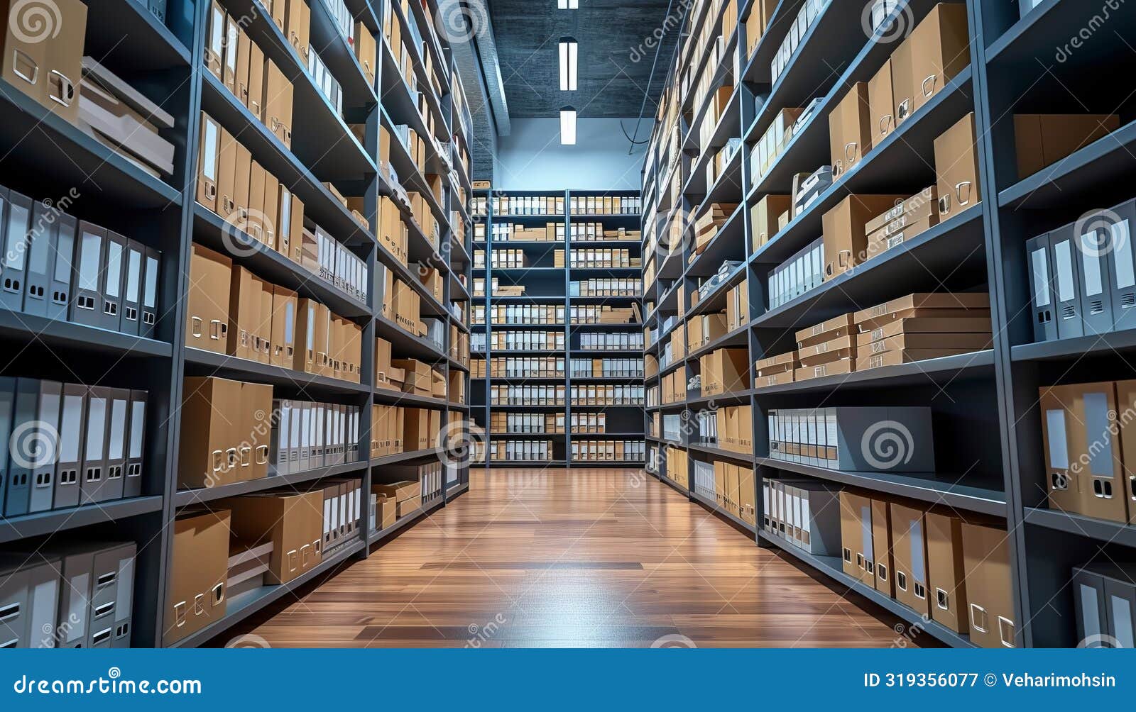 Document and Paperwork File Store. Stock Illustration - Illustration of ...