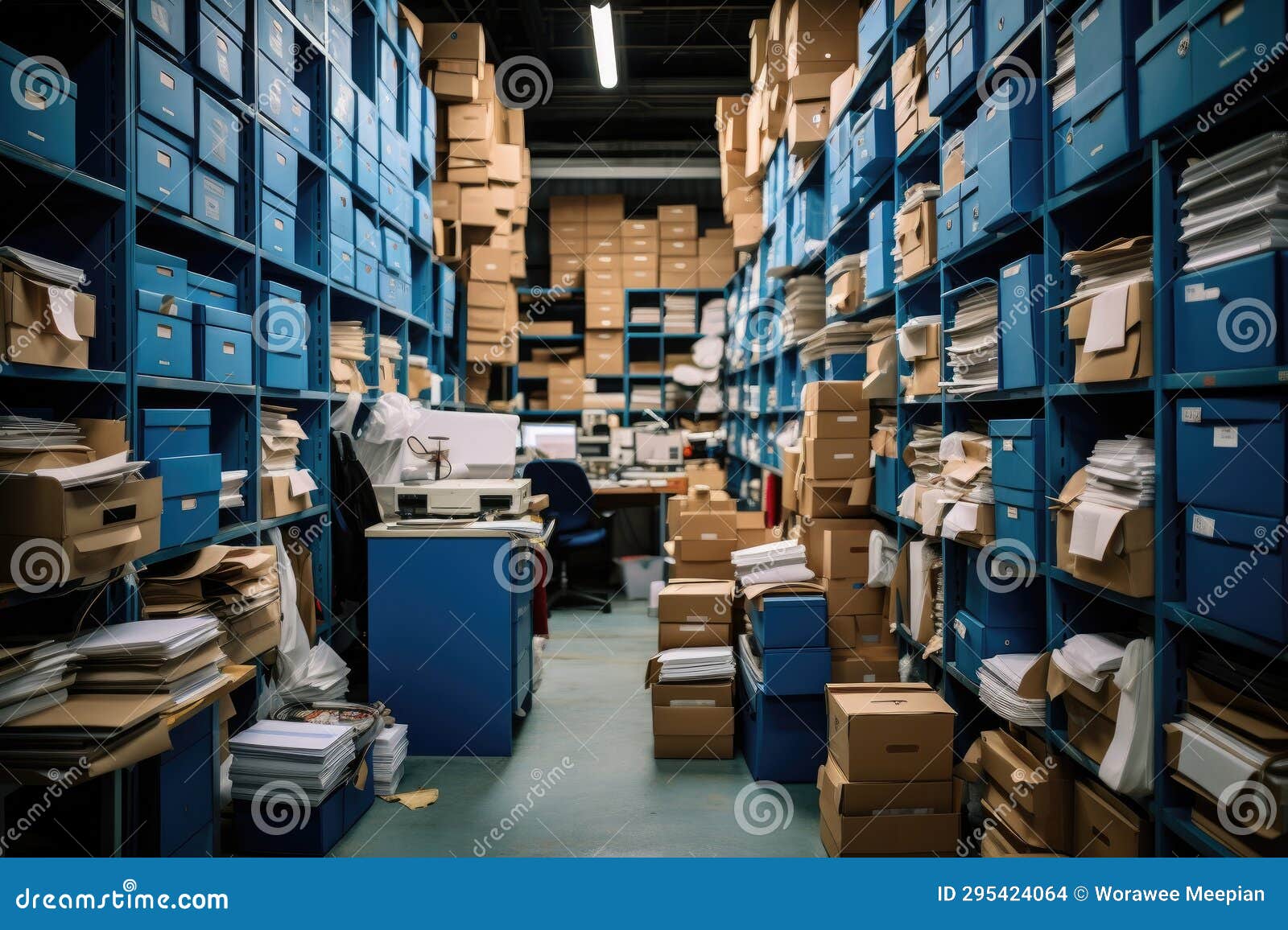 Document and Paperwork File Store. Generative AI Stock Photo - Image of ...