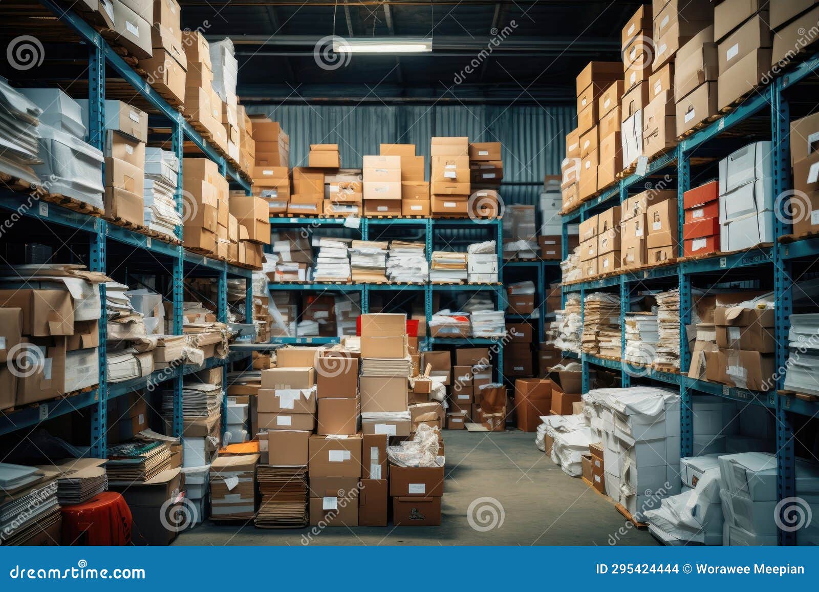 Document and Paperwork File Store. Generative AI Stock Photo - Image of ...