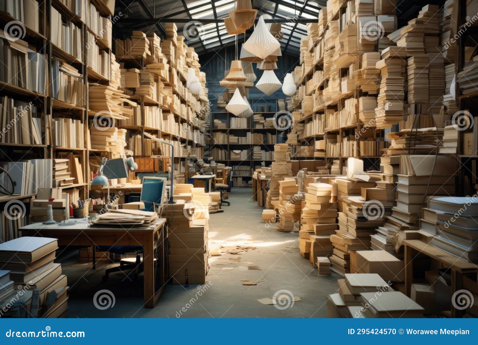 Document and Paperwork File Store. Generative AI Stock Photo - Image of ...