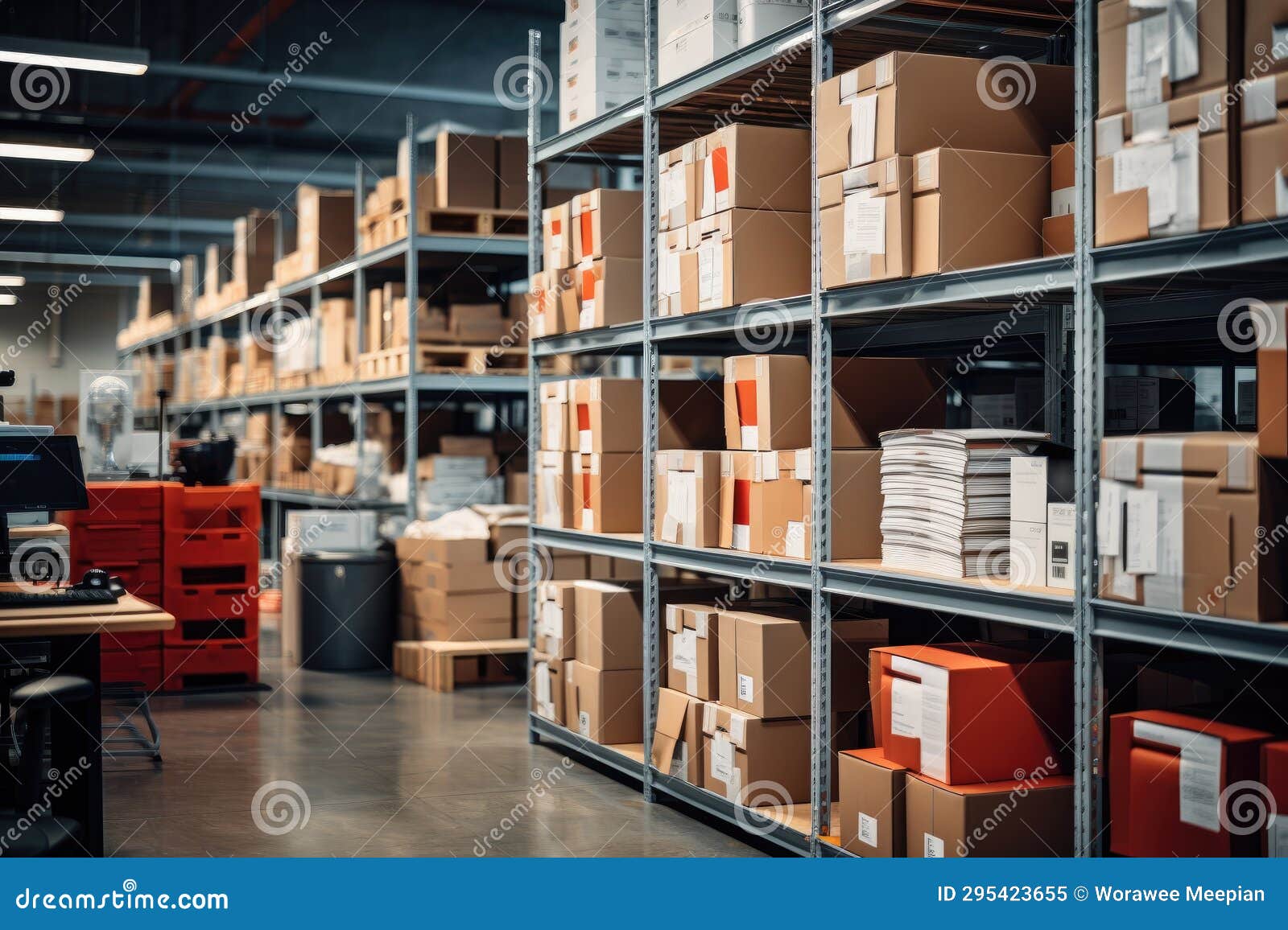 Document and Paperwork File Store. Generative AI Stock Image - Image of ...