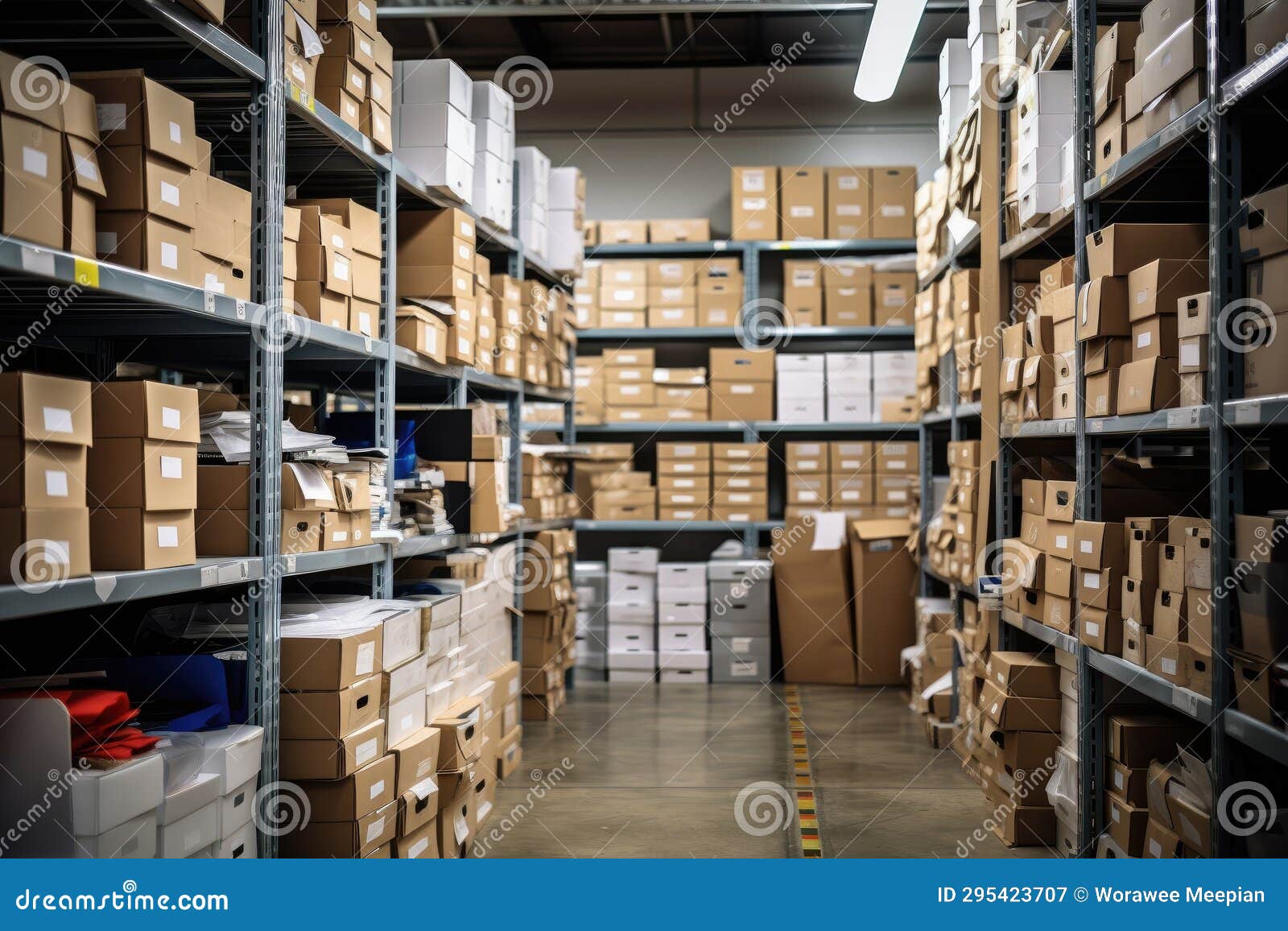 Document and Paperwork File Store. Generative AI Stock Image - Image of ...