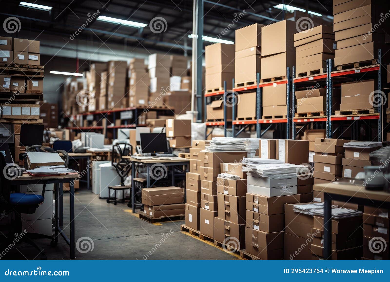 Document and Paperwork File Store. Generative AI Stock Photo - Image of ...