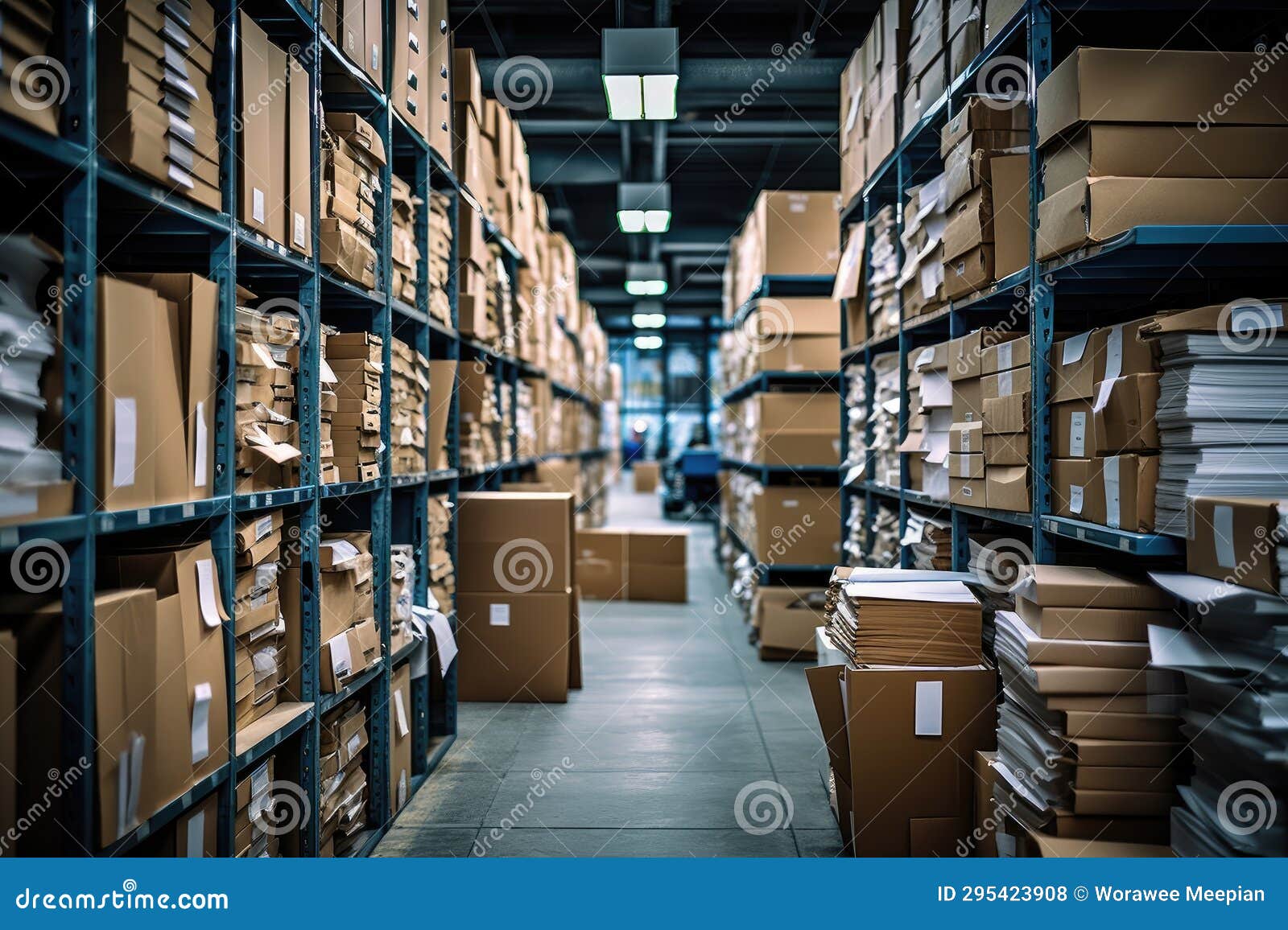 Document and Paperwork File Store. Generative AI Stock Photo - Image of ...