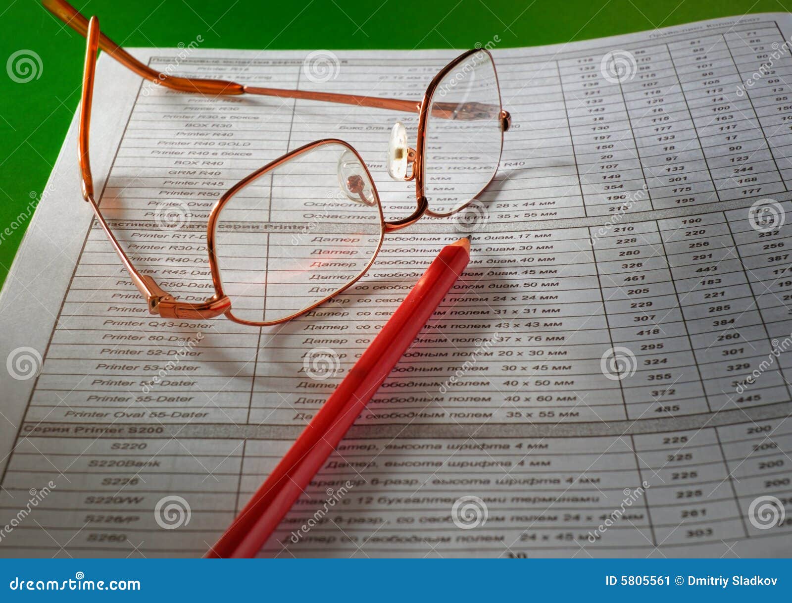 Document a pencil, glasses stock image. Image of pencil - 5805561