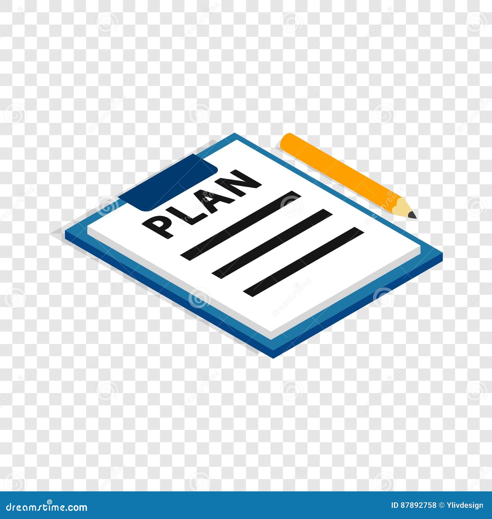 Document Plan Isometric Icon Stock Vector - Illustration of management ...