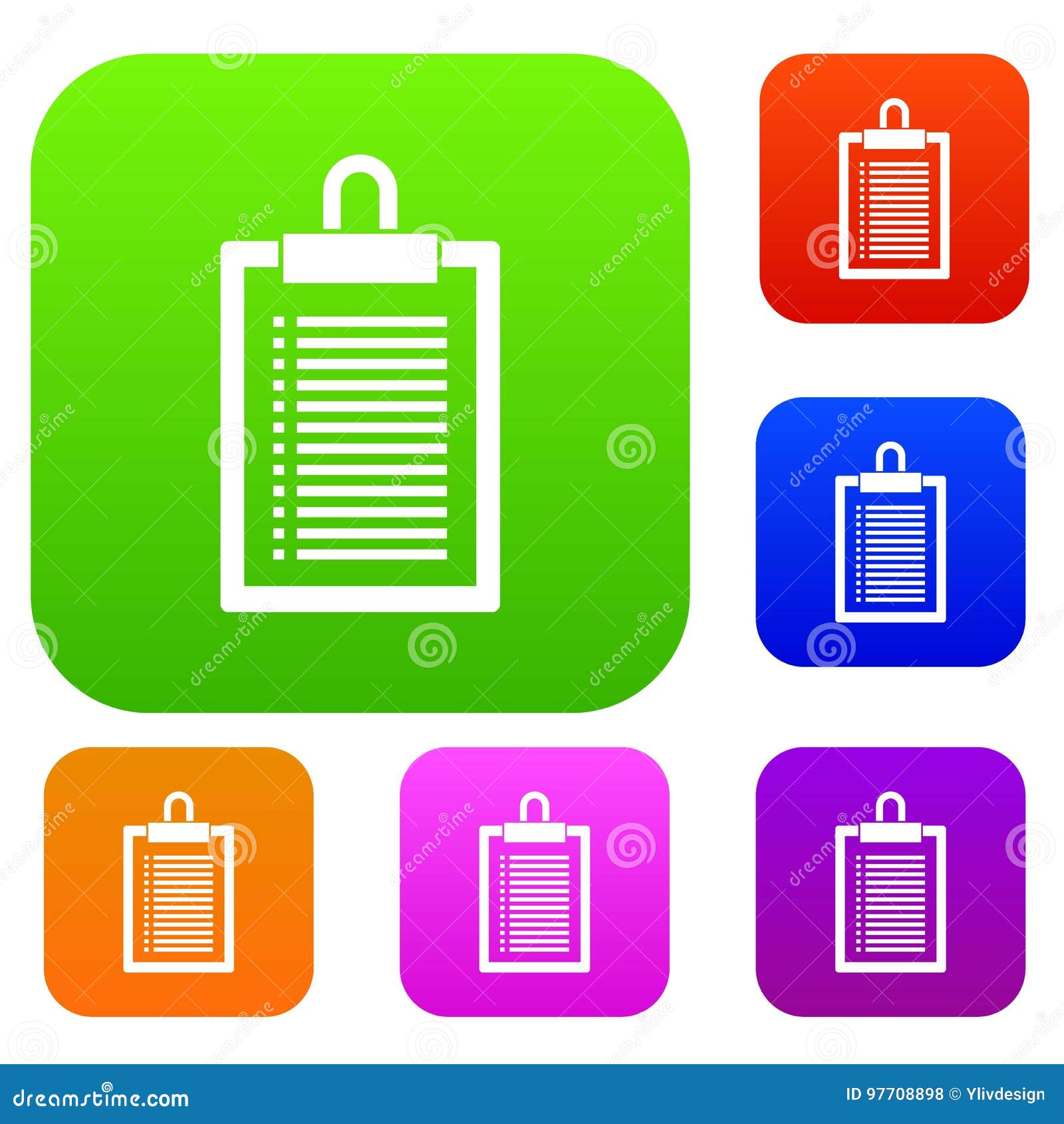Document Plan Set Collection Stock Vector - Illustration of mark ...