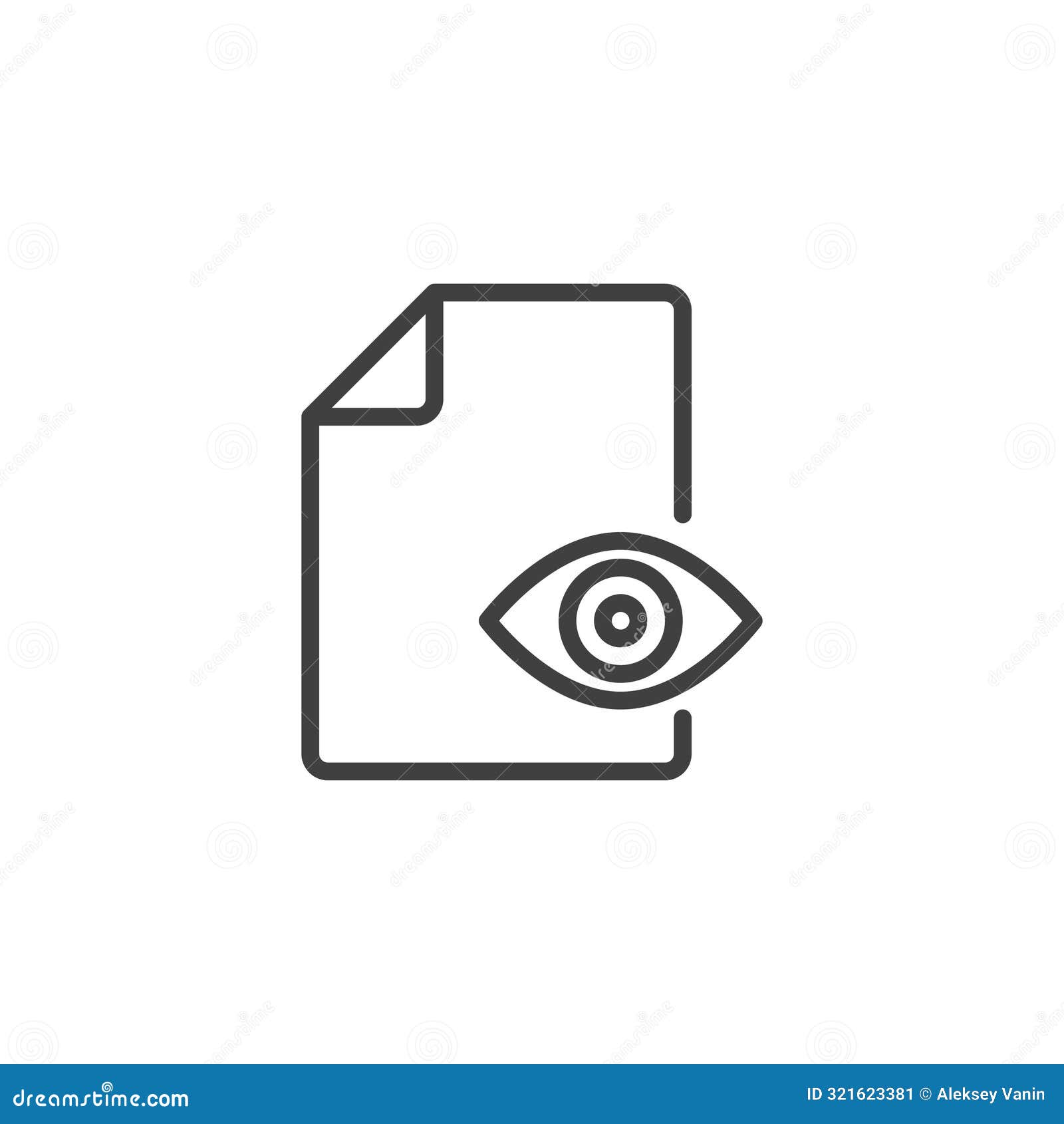 Document Preview line icon stock illustration. Illustration of graphics ...