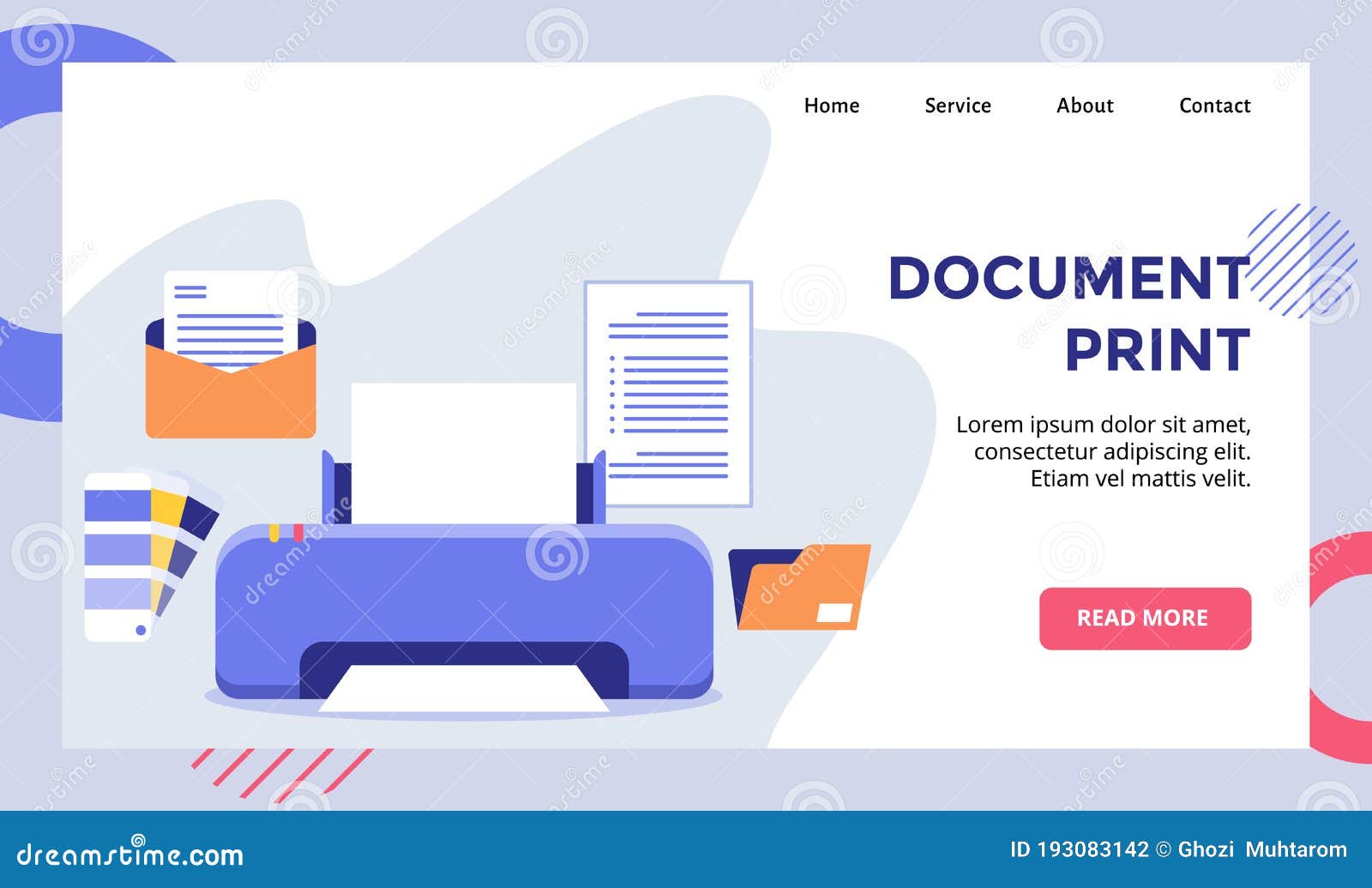 Document Print Machine Print Campaign for Web Website Home Homepage ...