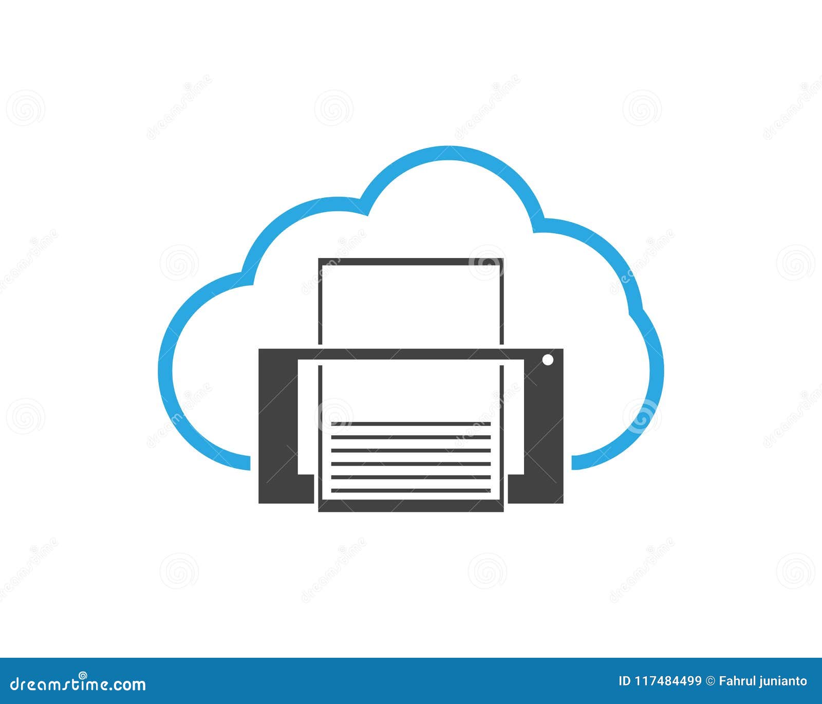 Document Printer Logo Template Stock Illustration - Illustration of ...