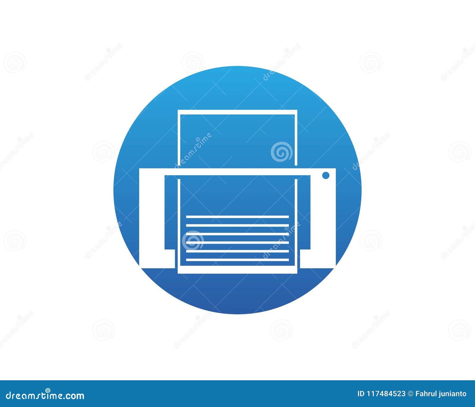 Document Printer Logo Template Stock Illustration - Illustration of ...