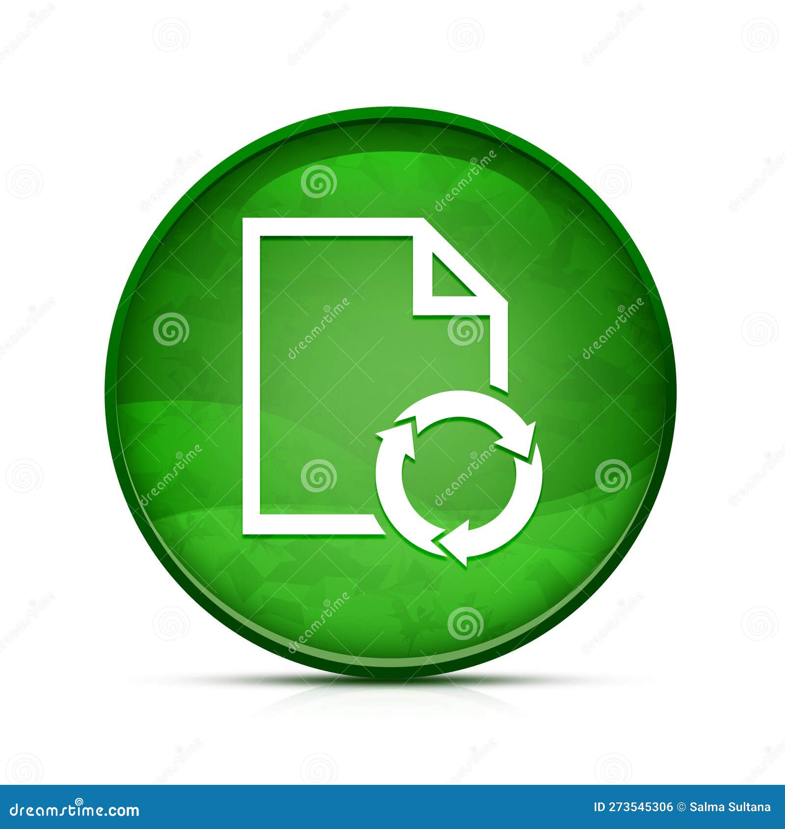 Document Process Help Icon on Classy Splash Green Round Button ...
