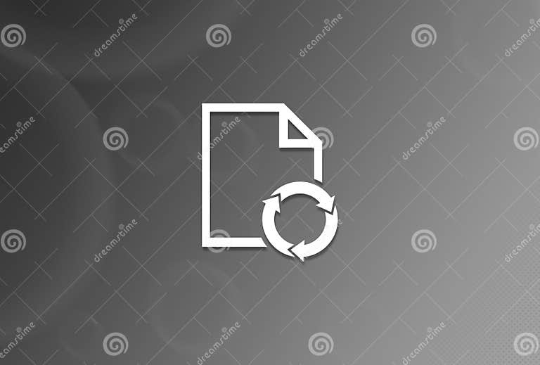Document process icon stock illustration. Illustration of management ...