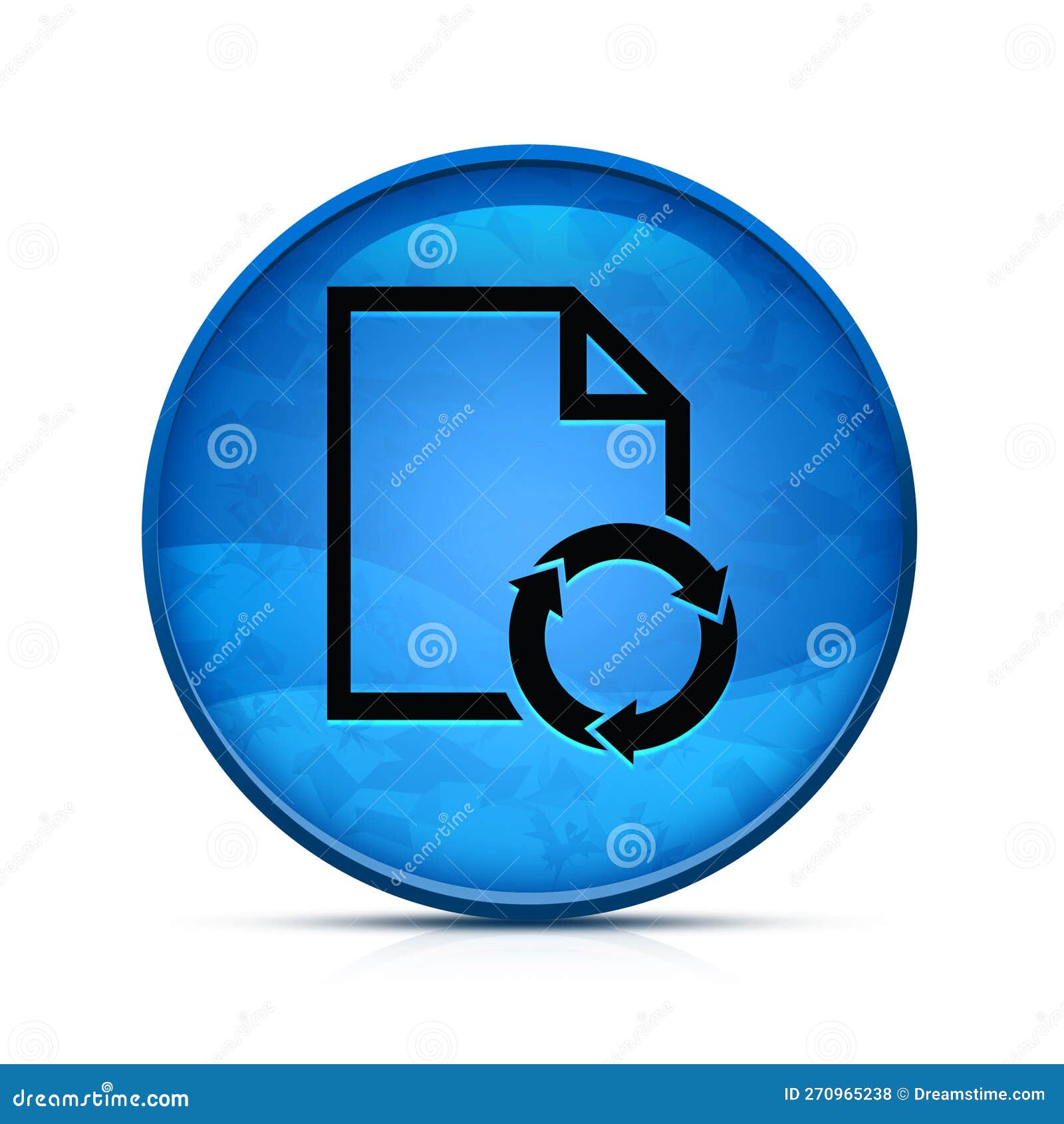 Document Process Help Icon on Classy Splash Blue Round Button ...
