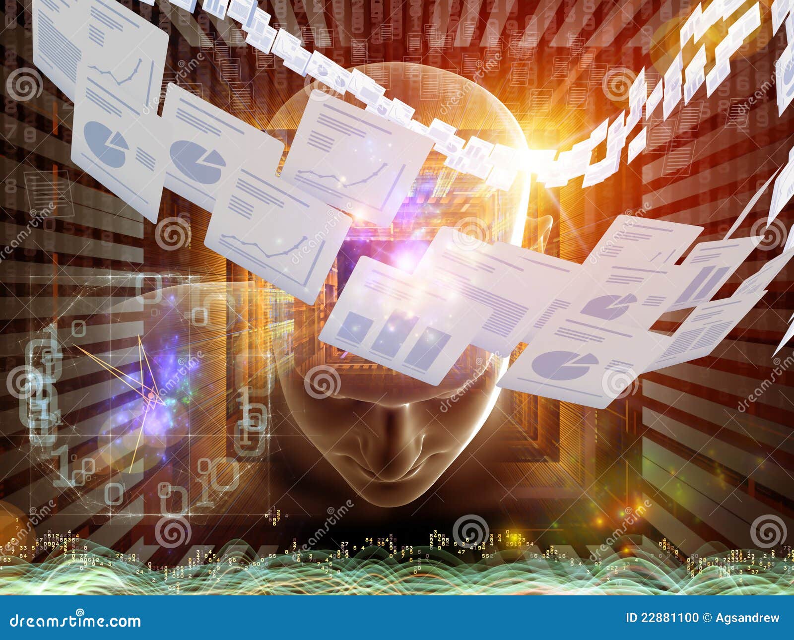 Document Processing stock illustration. Illustration of design - 22881100