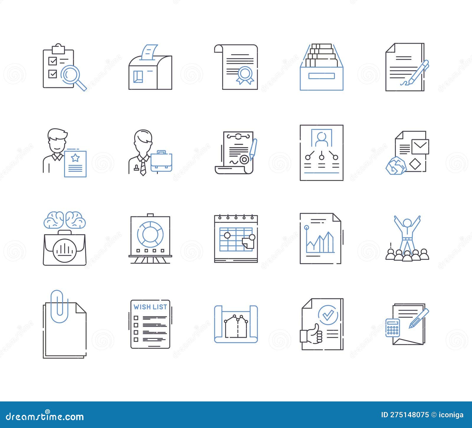 Document Processing Outline Icons Collection. Documentation, Processing ... Document Processing Outline Icons Collection. Documentation, Processing ...