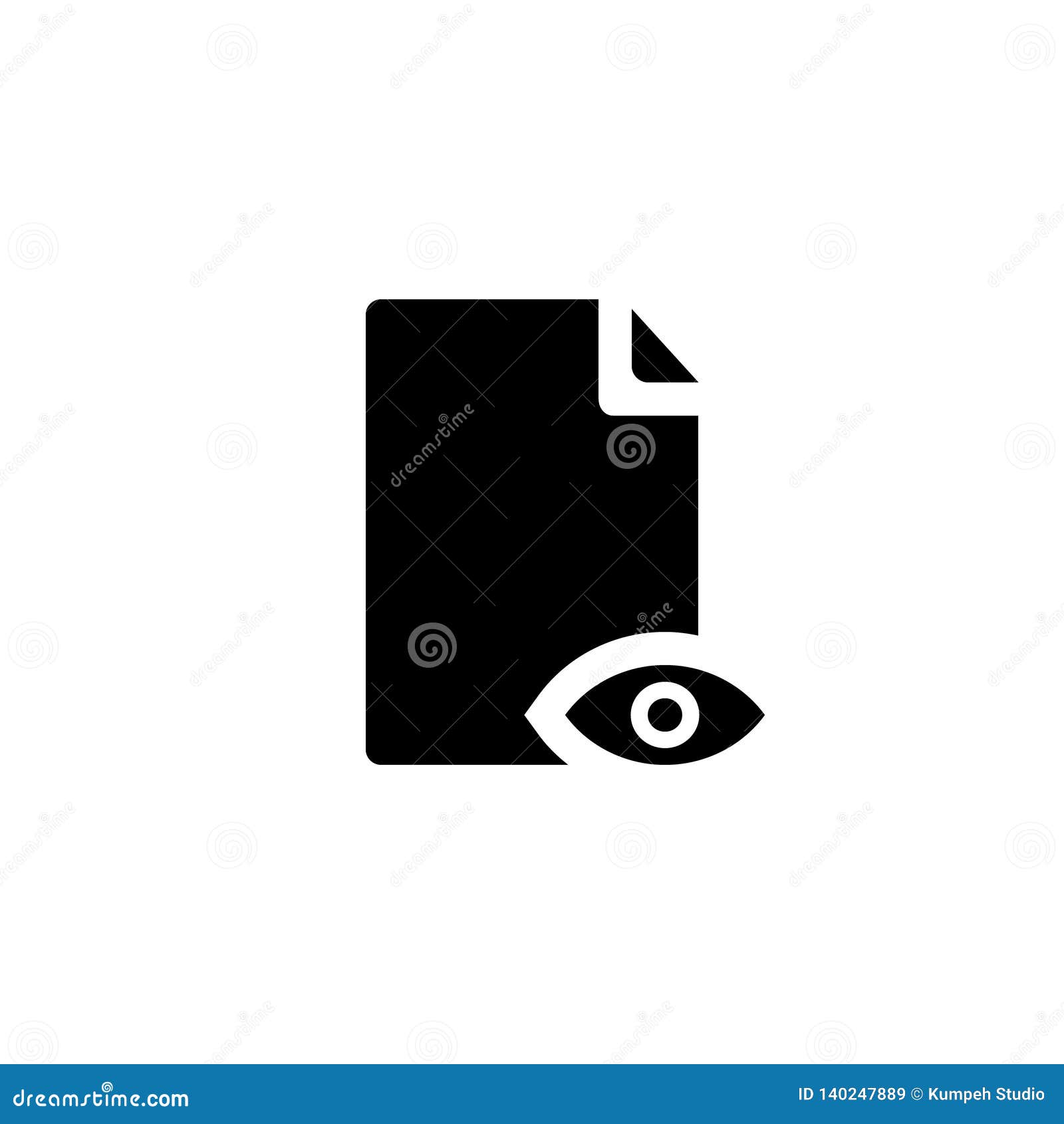 Document Reader Icon with Line Style Vector Illustration Stock Vector ...