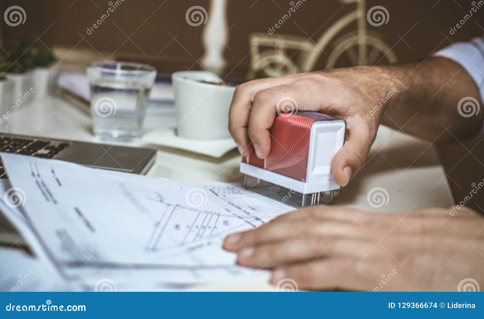 Document is ready. stock photo. Image of middle, office - 129366674
