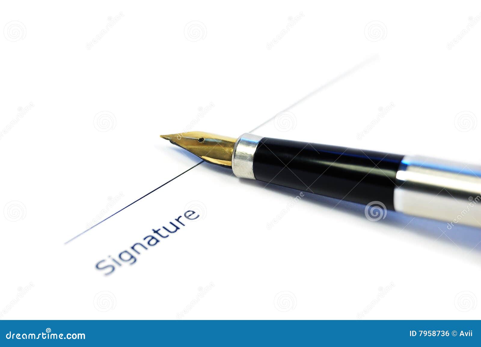 A Document Ready for Signature Stock Photo - Image of lawyer, paper ...