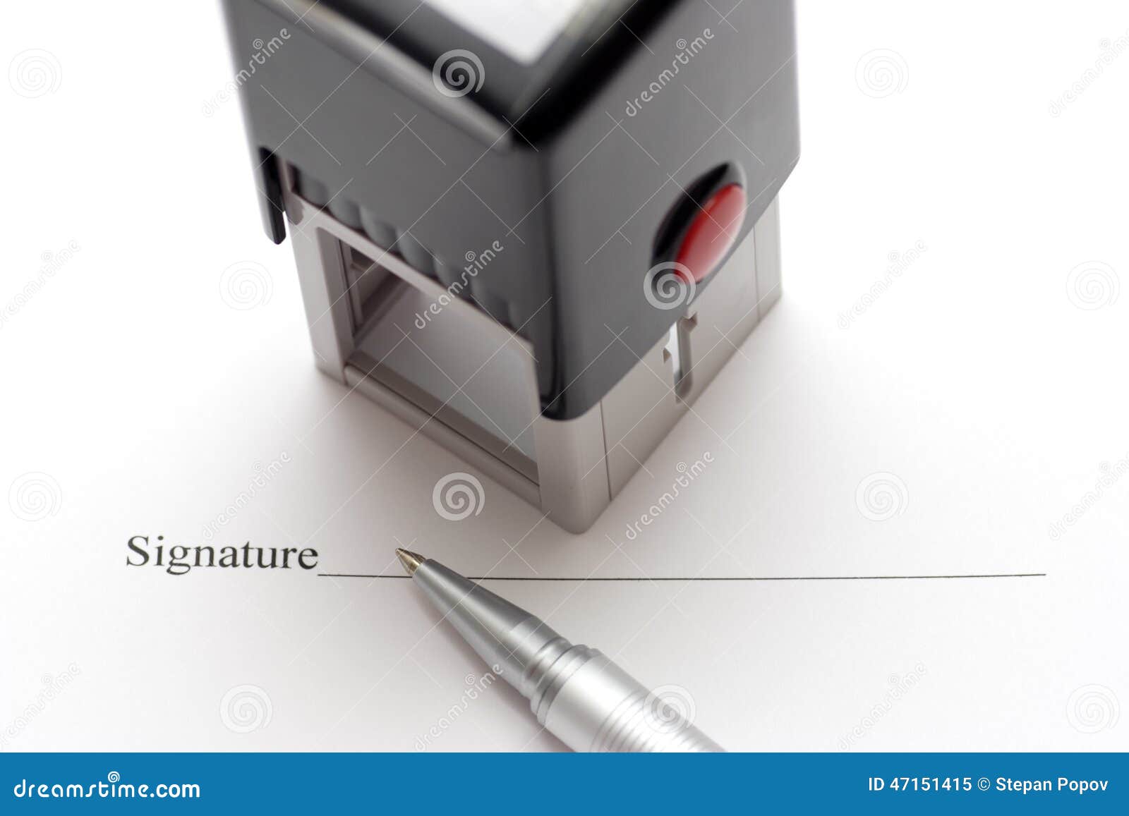Document Ready for Signature Stock Image - Image of business, paper ...