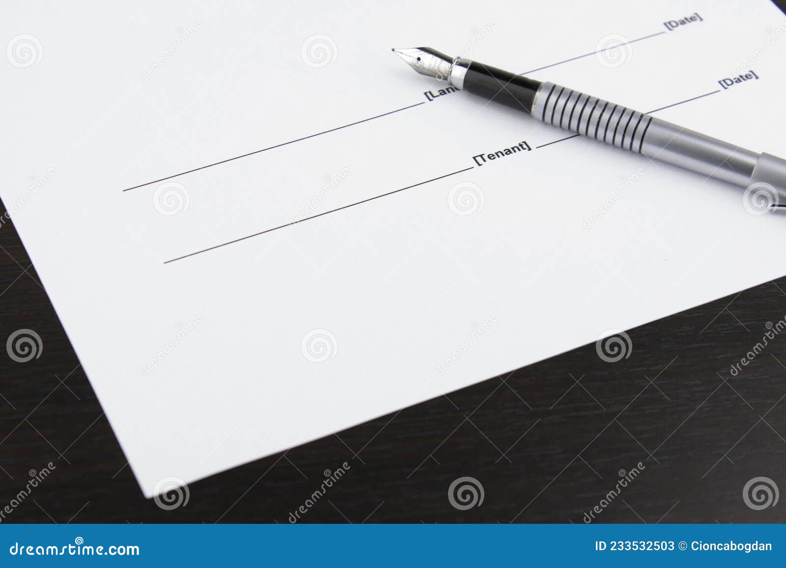 Document Ready To Be Signed Stock Image - Image of business, office ...
