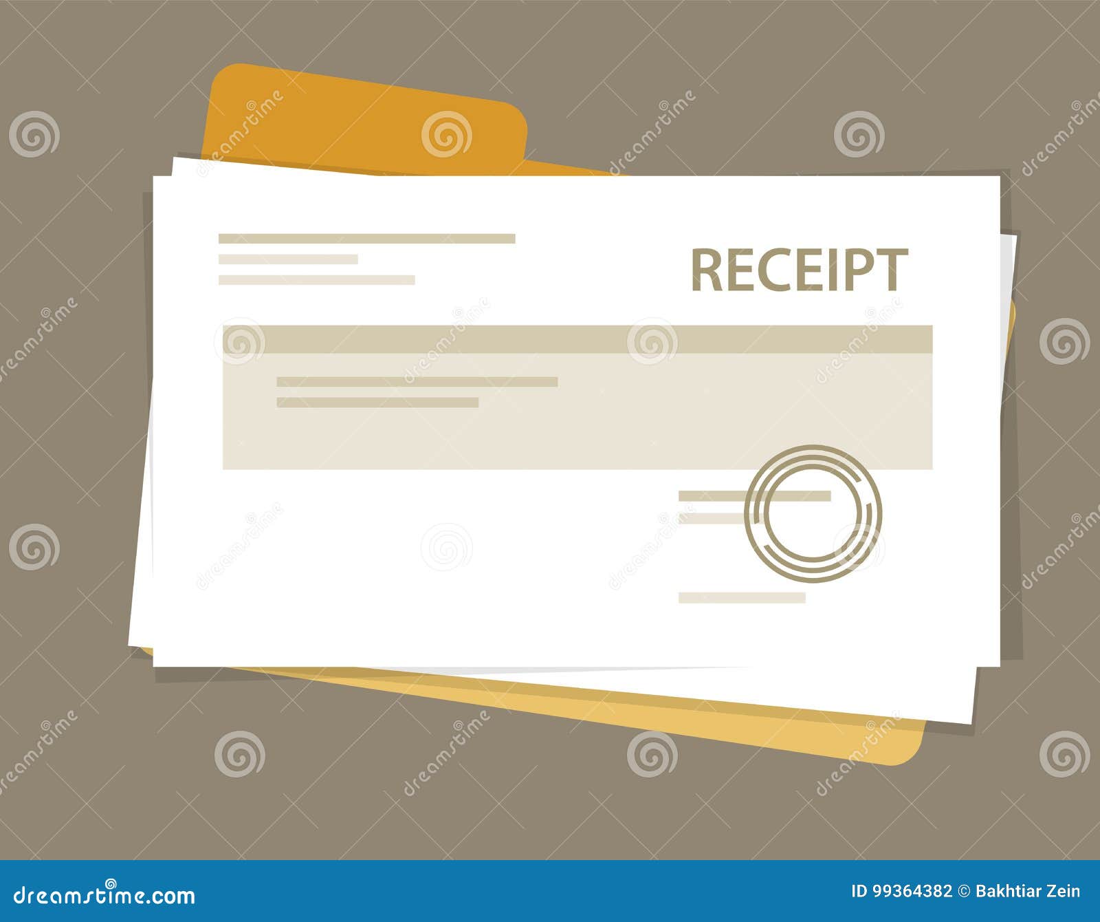 Receipt, Paper Isometric Icon. 3d Line Art Technical Drawing. Editable ...