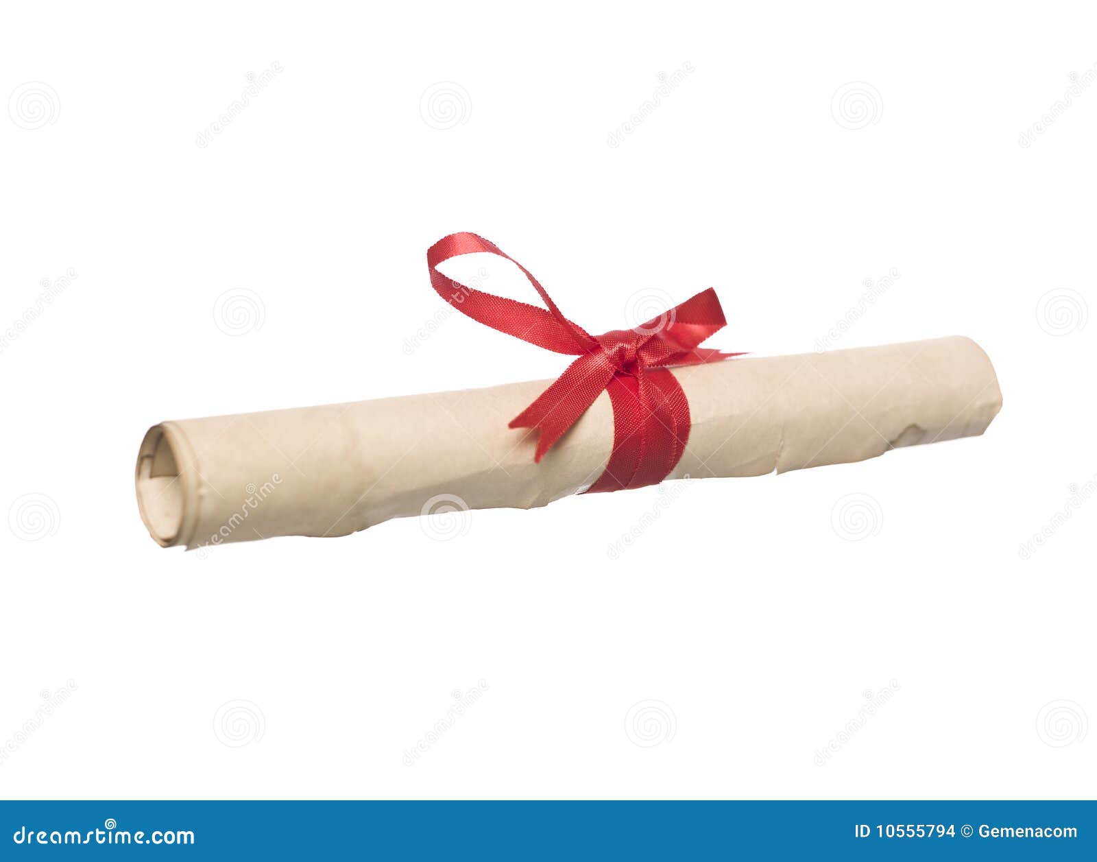 Document with red ribbon stock photo. Image of retro - 10555794