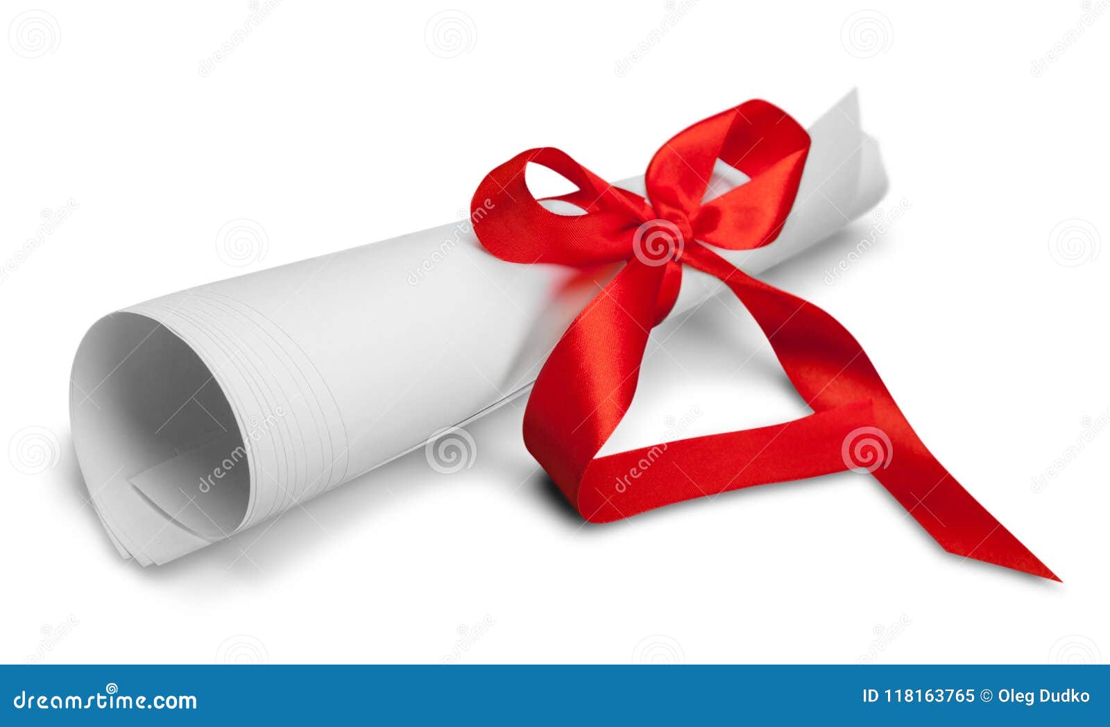 Document with Red Ribbon stock image. Image of document - 118163765