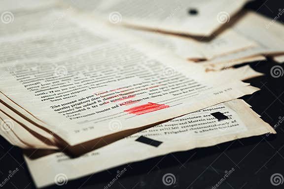 A Document with Redacted Text Symbolizing the Lack of Transparency and ...