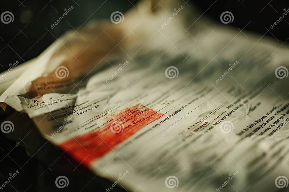 A Document with Redacted Text Symbolizing the Lack of Transparency and ...