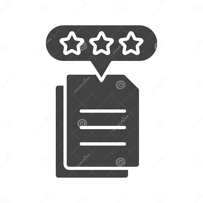 Document Review Icon Image. Stock Vector - Illustration of file ...