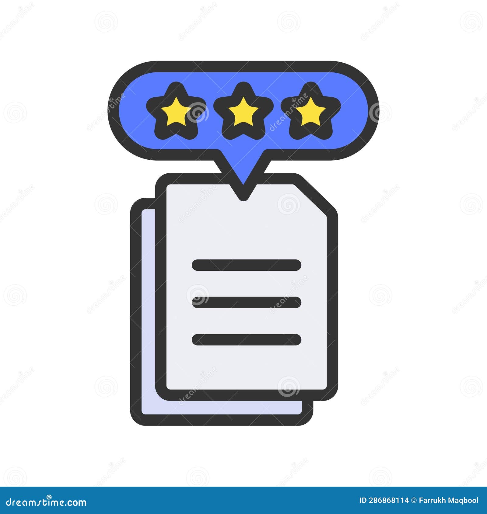 Document Review Icon Image. Stock Vector - Illustration of file ...