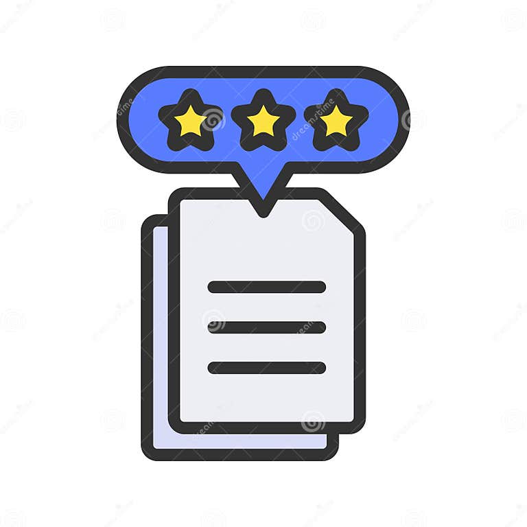 Document Review Icon Image. Stock Vector - Illustration of file ...