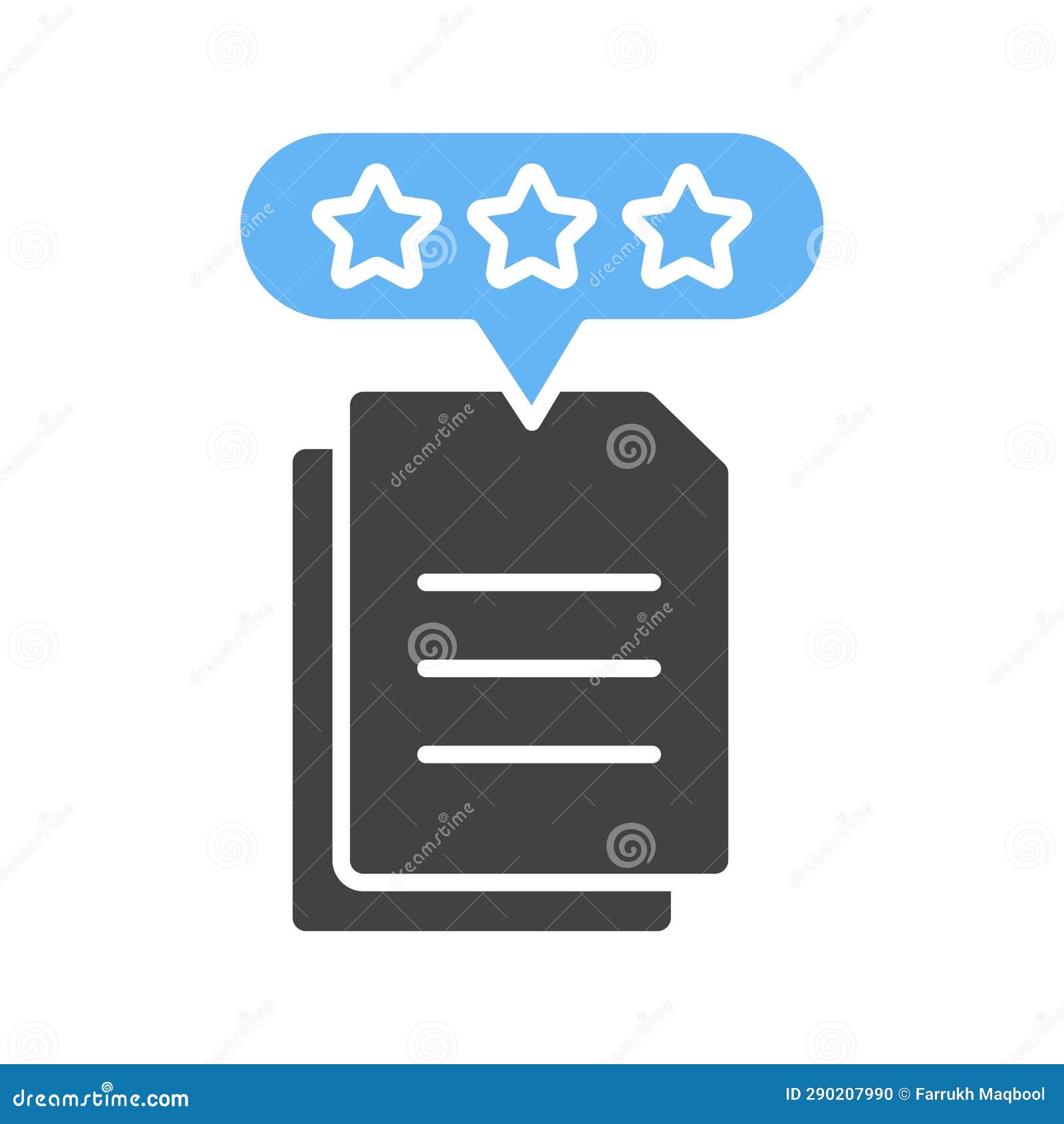 Document Review Icon Image. Stock Vector - Illustration of ...