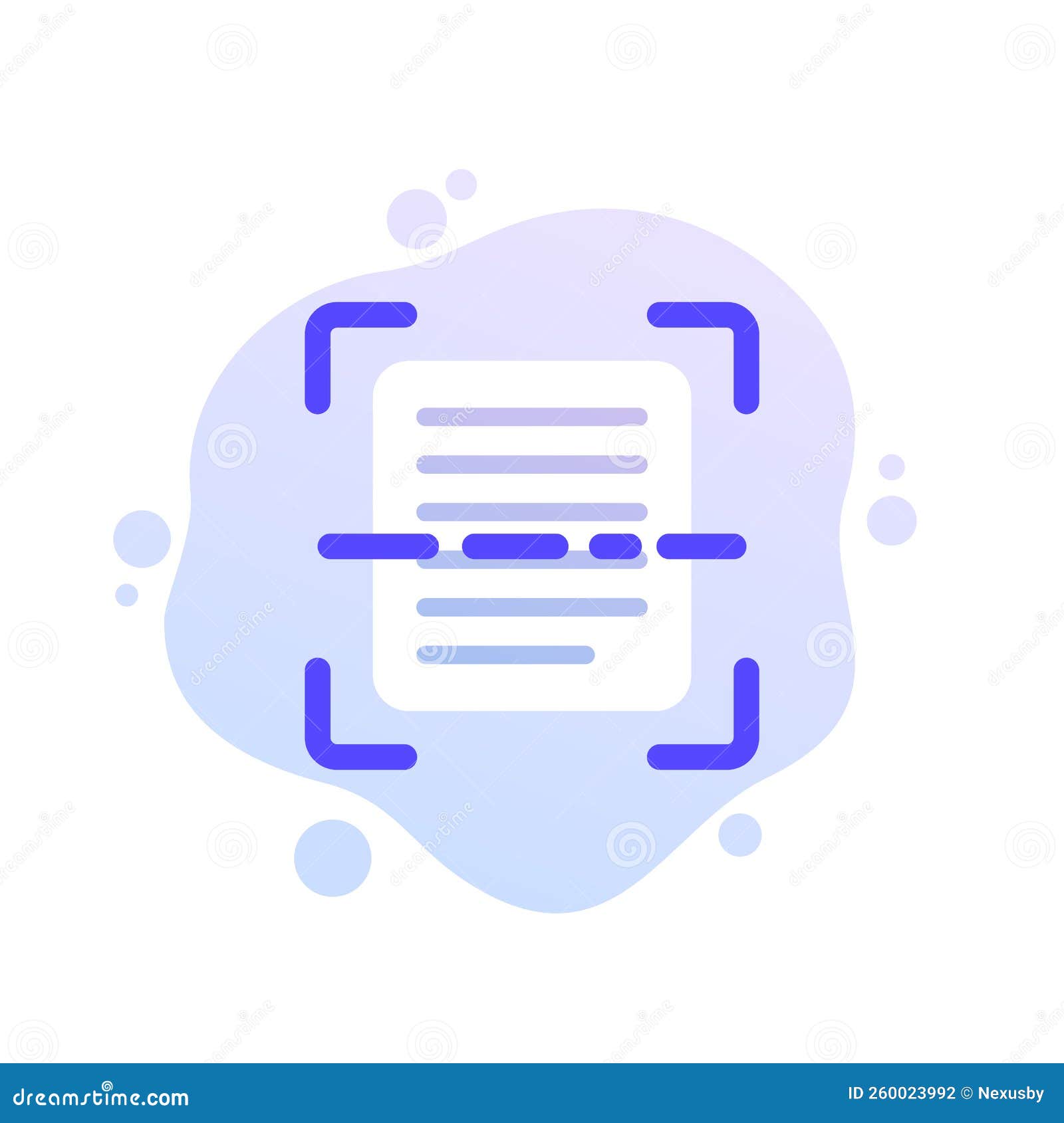 Document Scan Icon, Vector Design Stock Vector - Illustration of paper ...