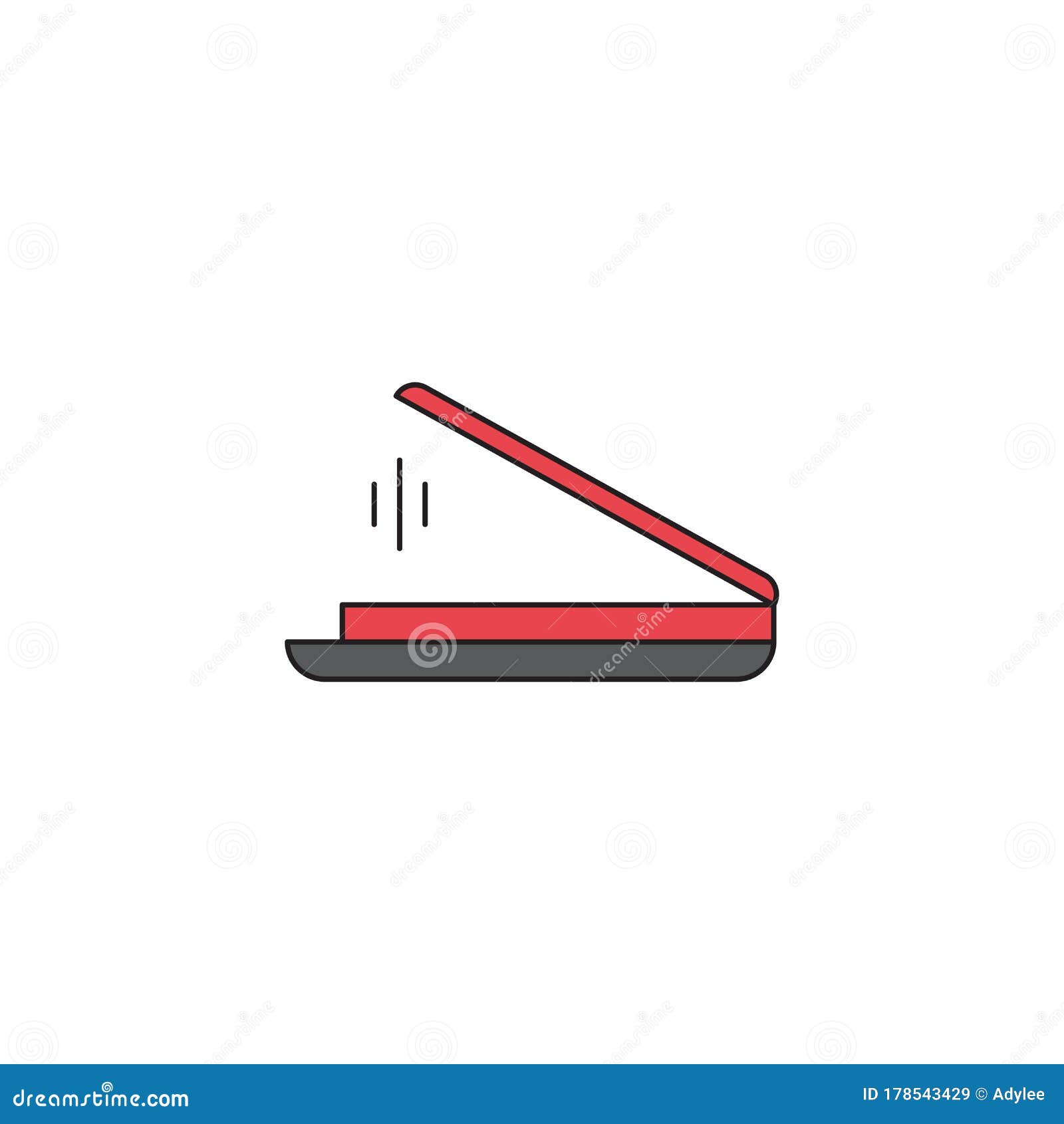 Document Scanner Vector Icon Symbol Electronic Isolated on White ...