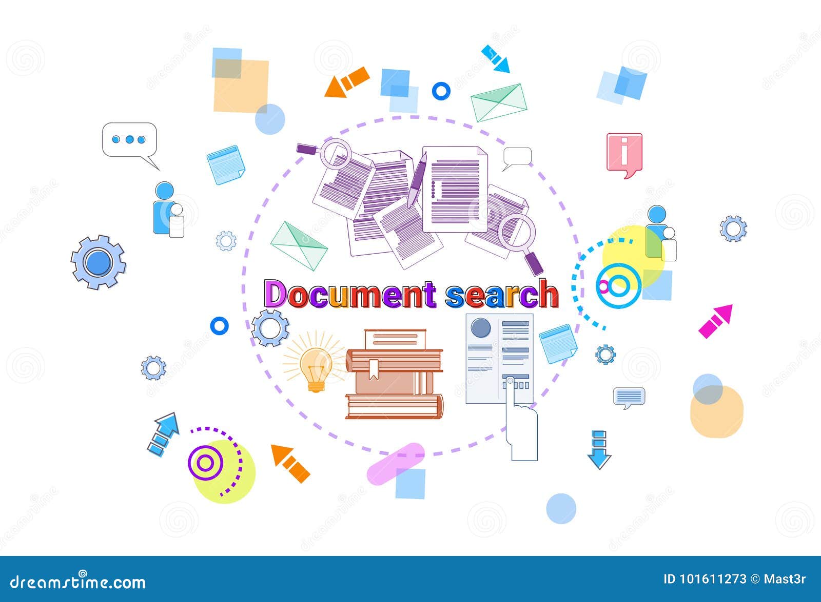 Document Search Banner Computer Files Data Research Internet Concept ...