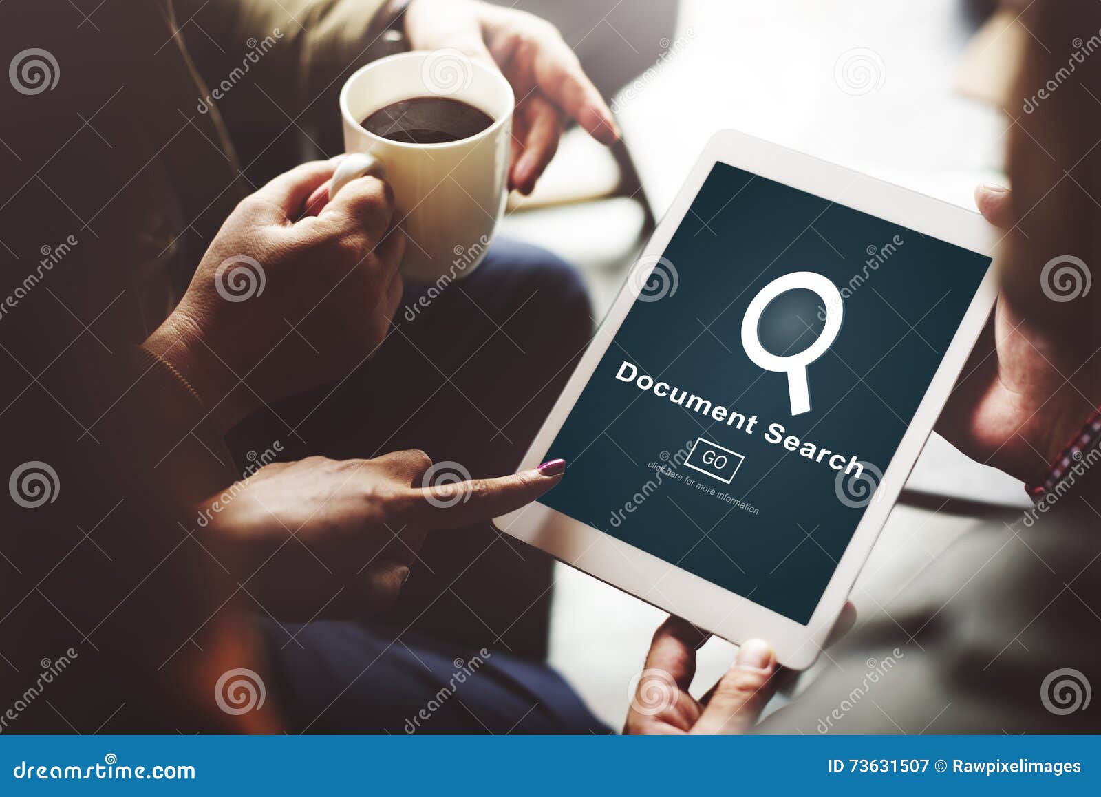 Document Search Finding Forms Inspect Letters Concept Stock Image ...