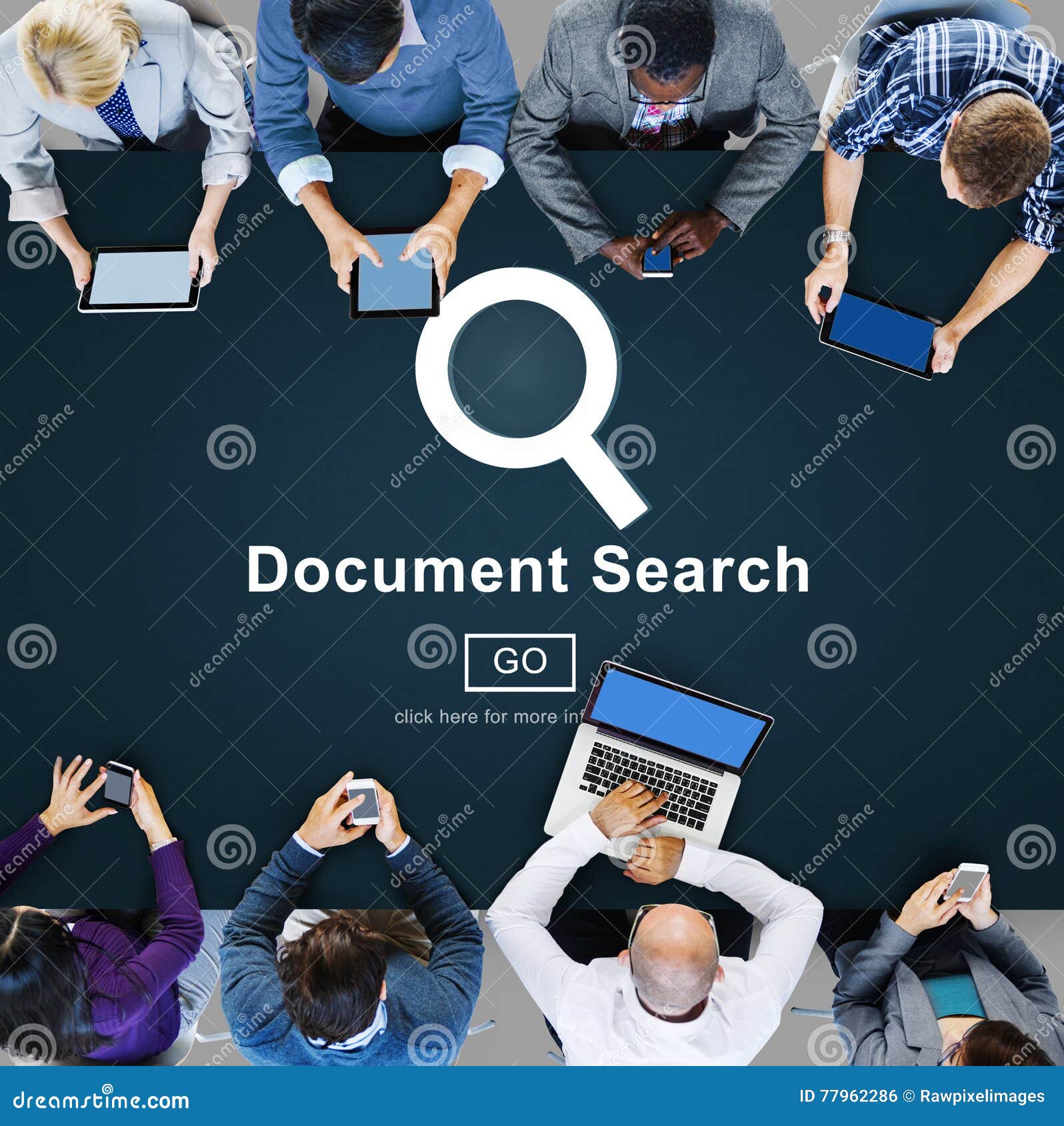 Document Search Finding Forms Inspect Letters Concept Stock Photo ...