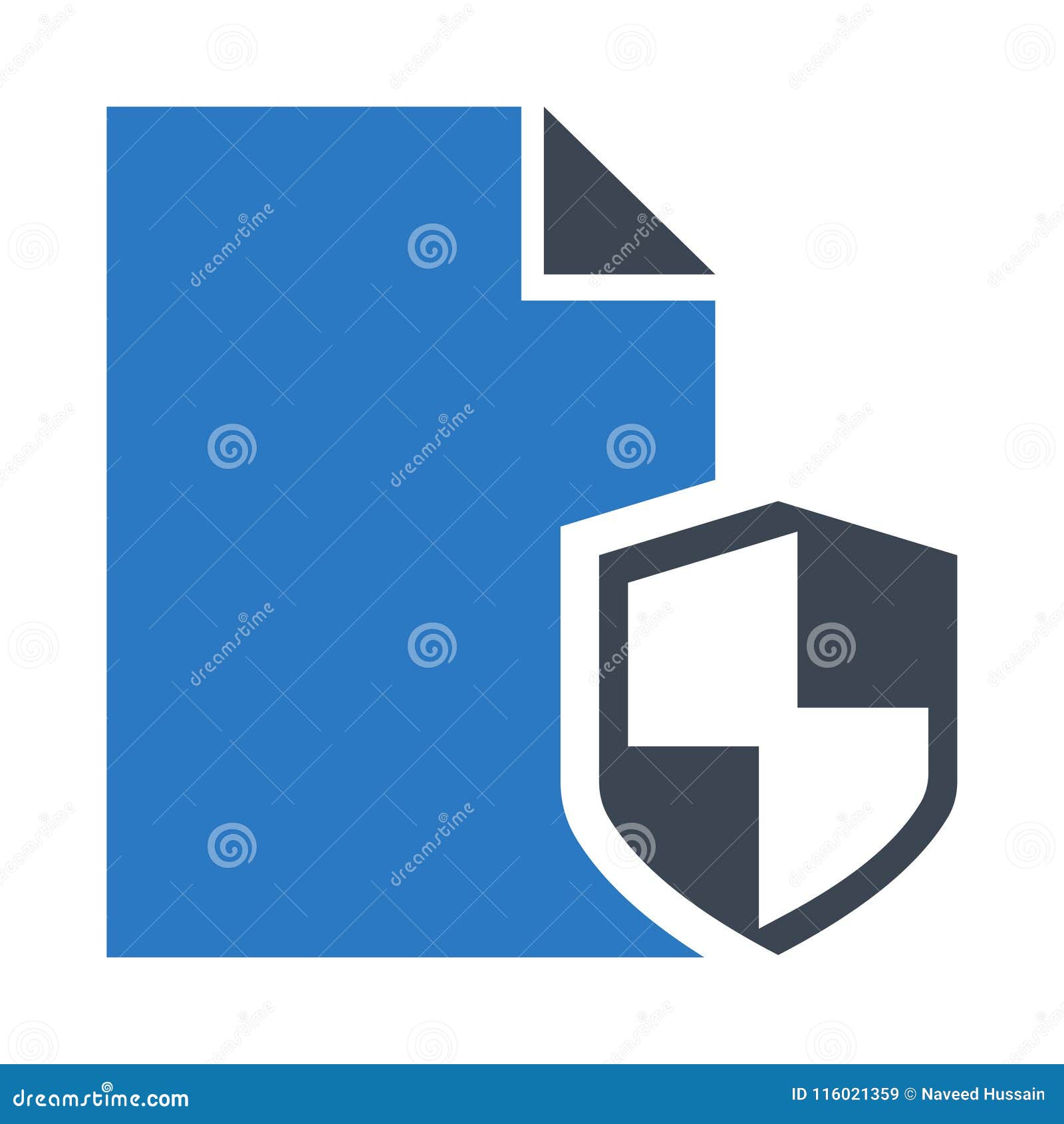 Document Security Glyphs Double Color Icon Stock Illustration ...