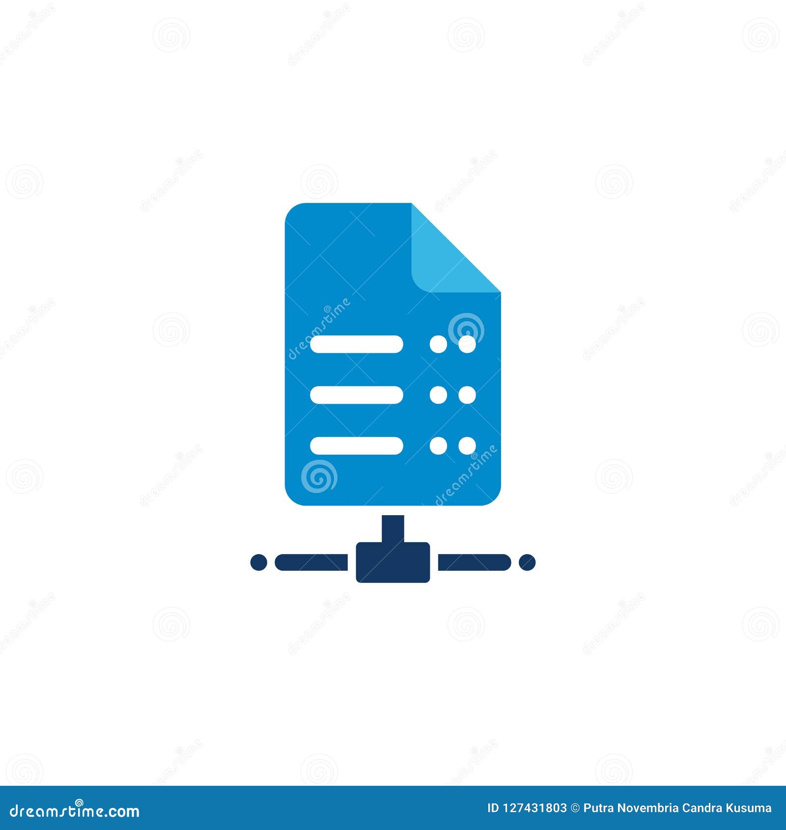 Document Server Logo Icon Design Vector Illustratie - Illustration of ...