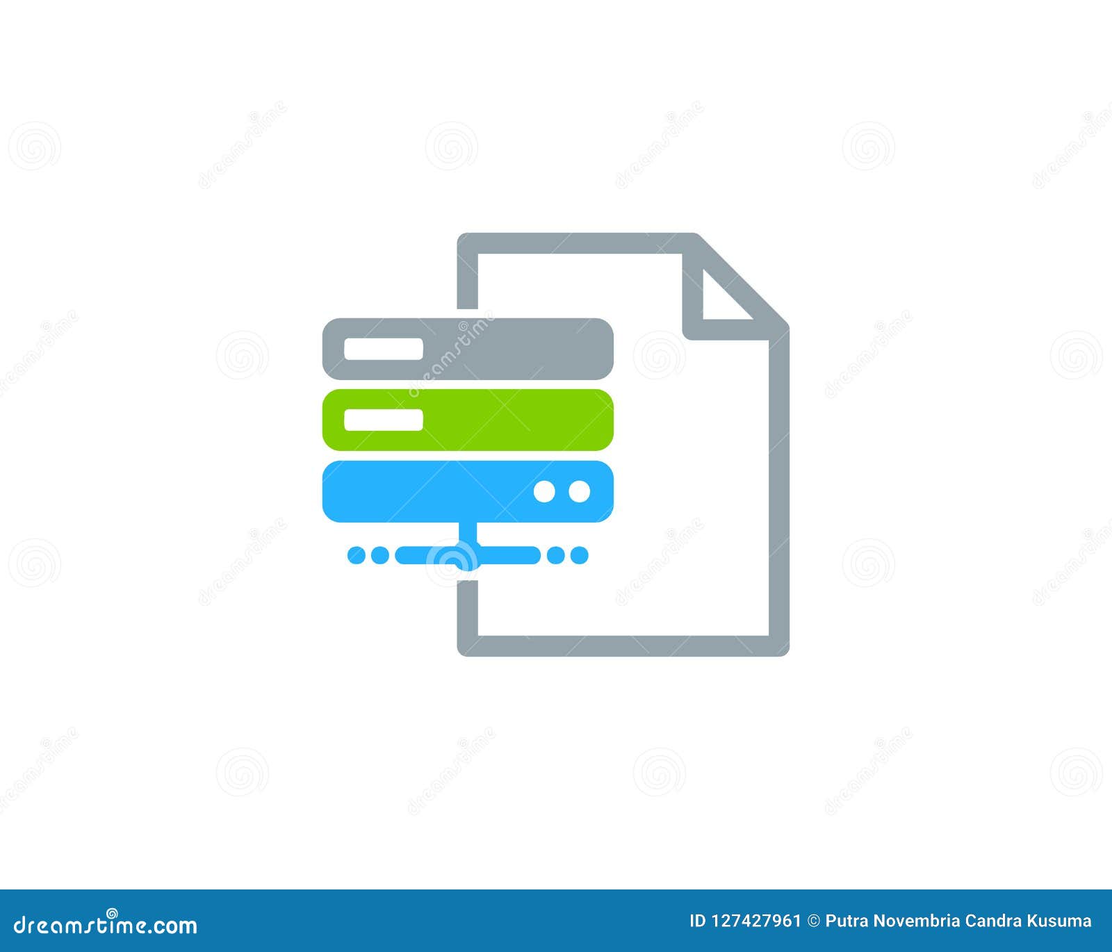 Document Server Logo Icon Design Stock Vector - Illustration of folder ...