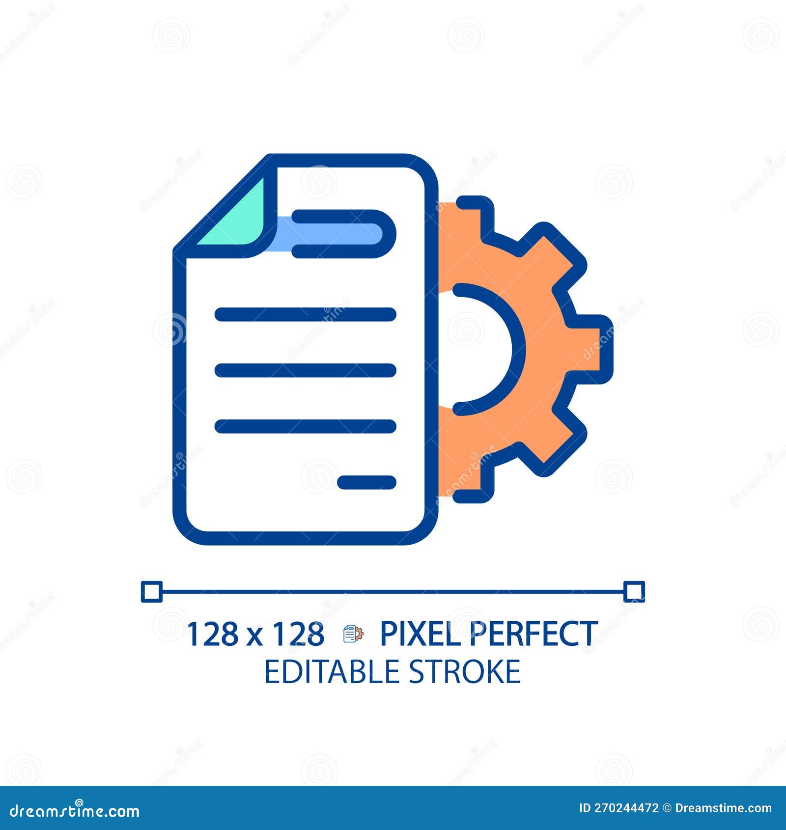 Document Settings Pixel Perfect RGB Color Icon Stock Vector ... Document Settings Pixel Perfect RGB Color Icon Stock Vector ...