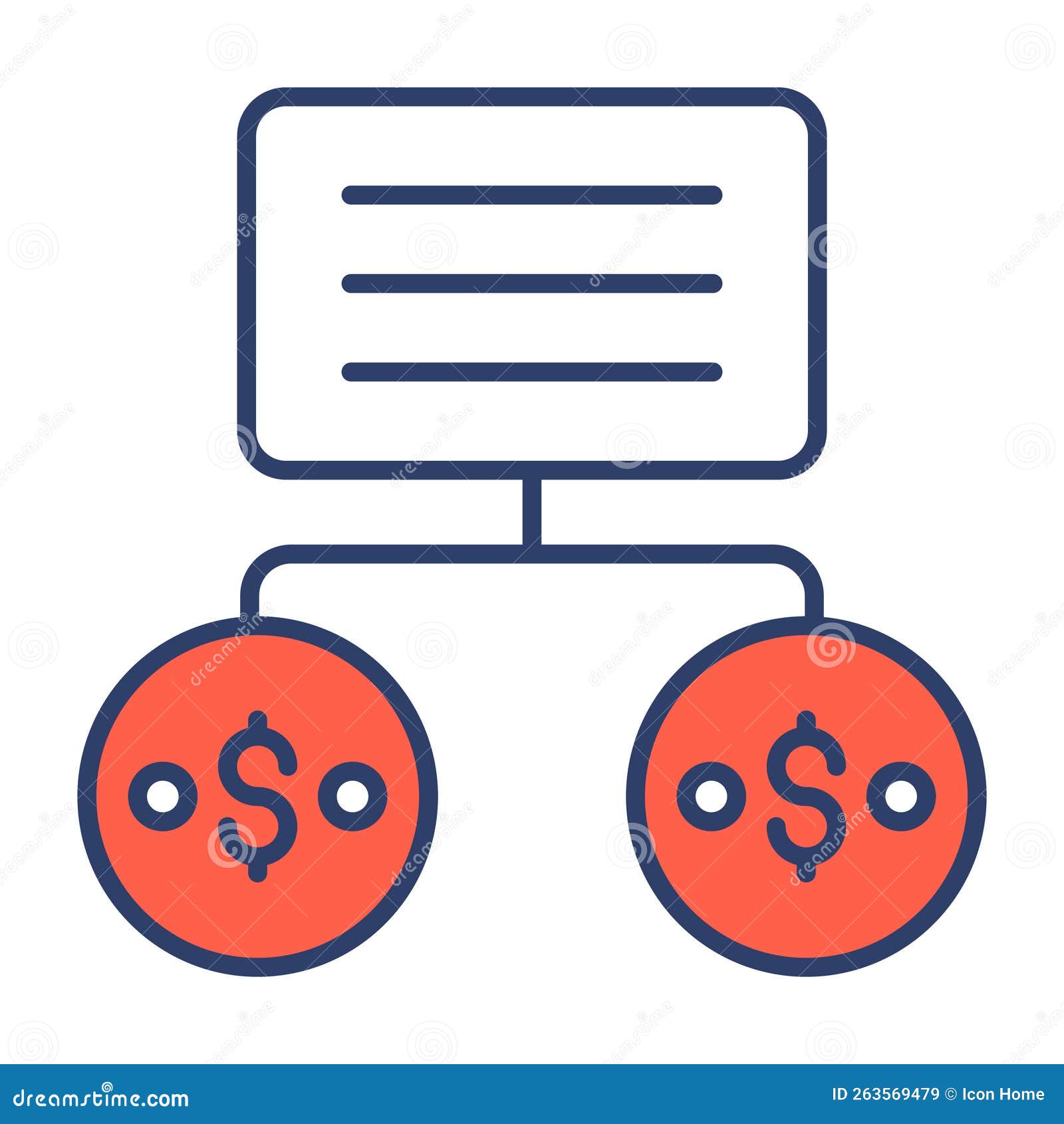 Document Share Icon Modern Illustration Stock Vector - Illustration of ...